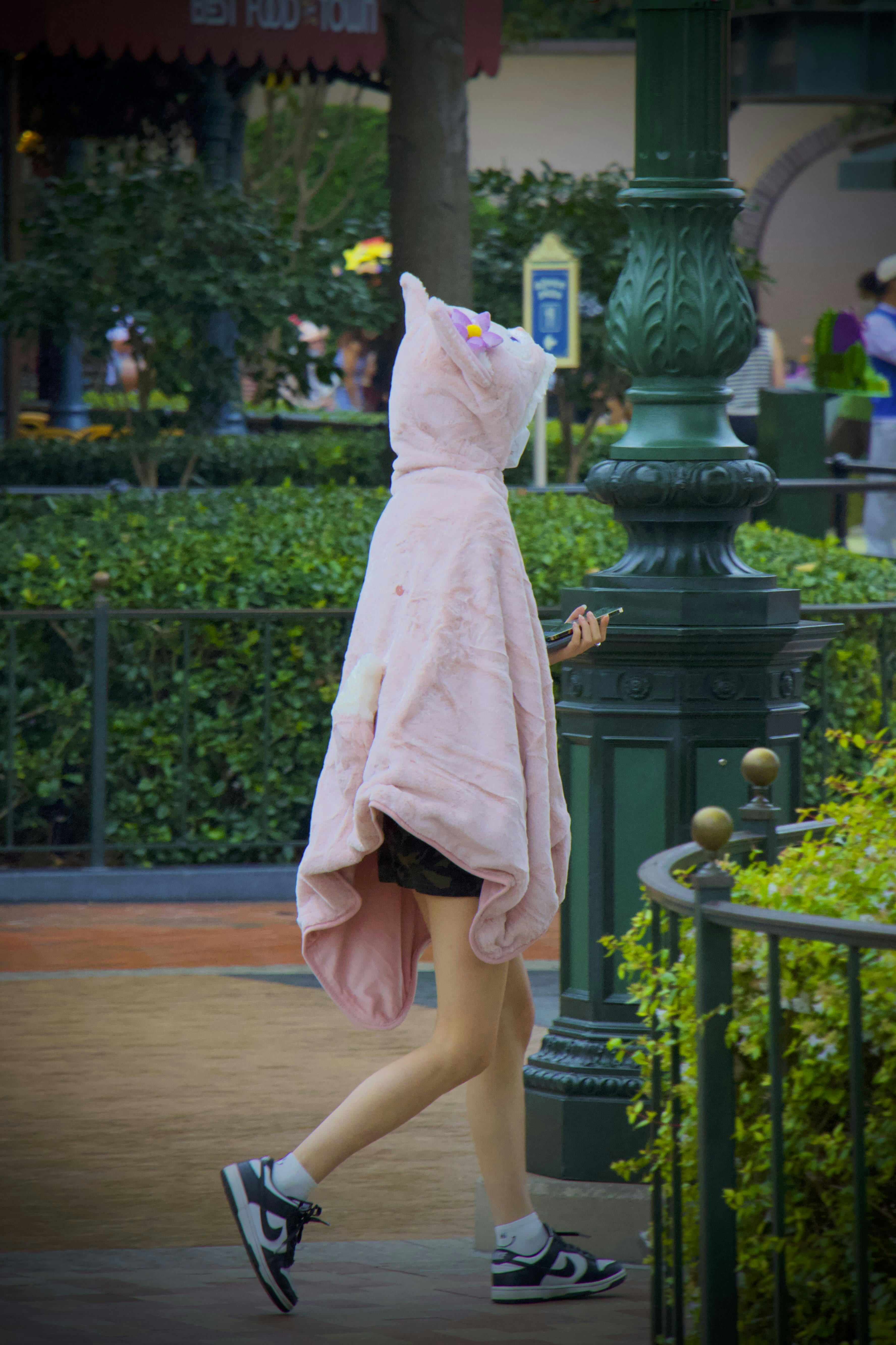 a person wearing a garment