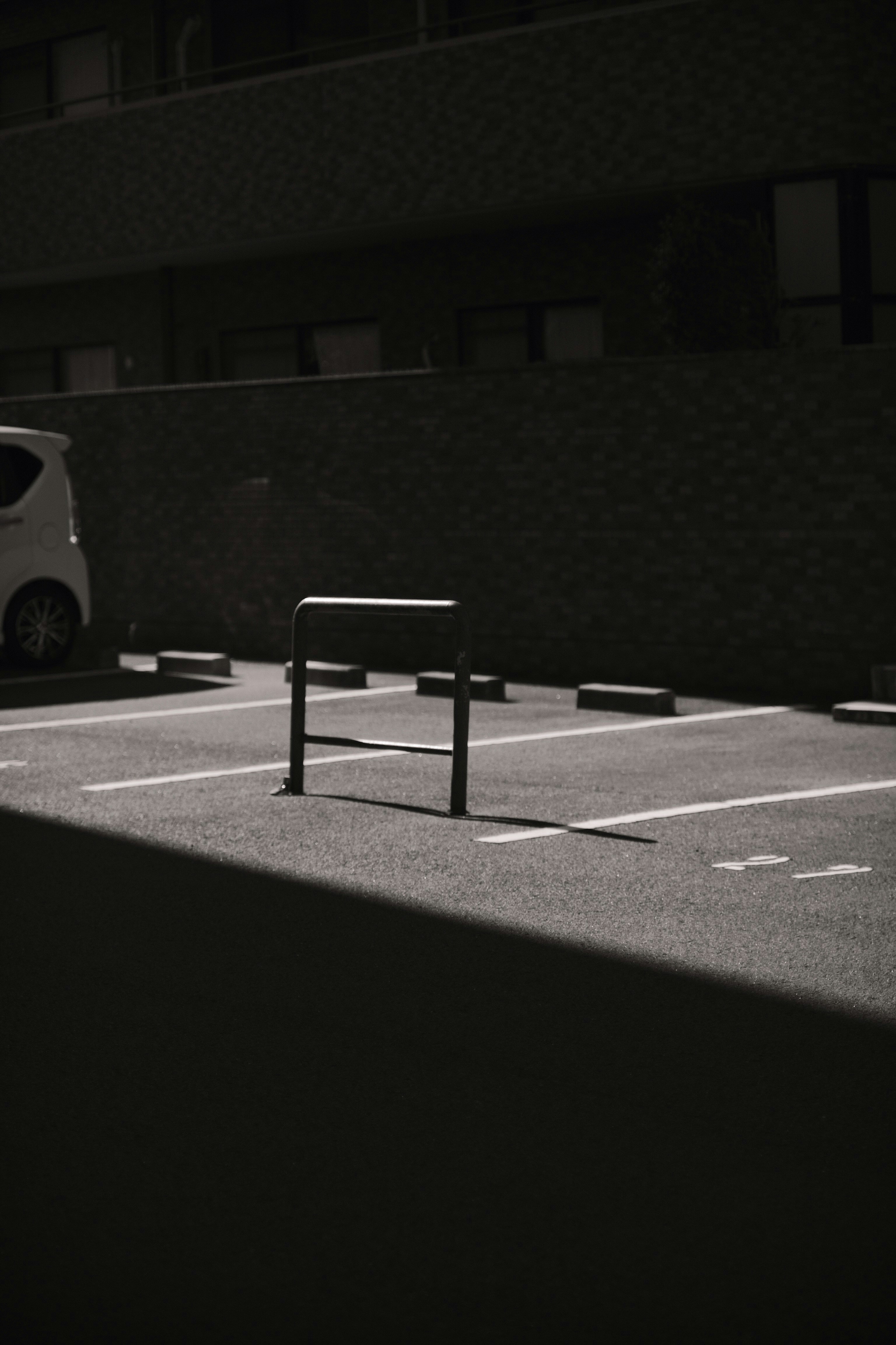 a chair on a street