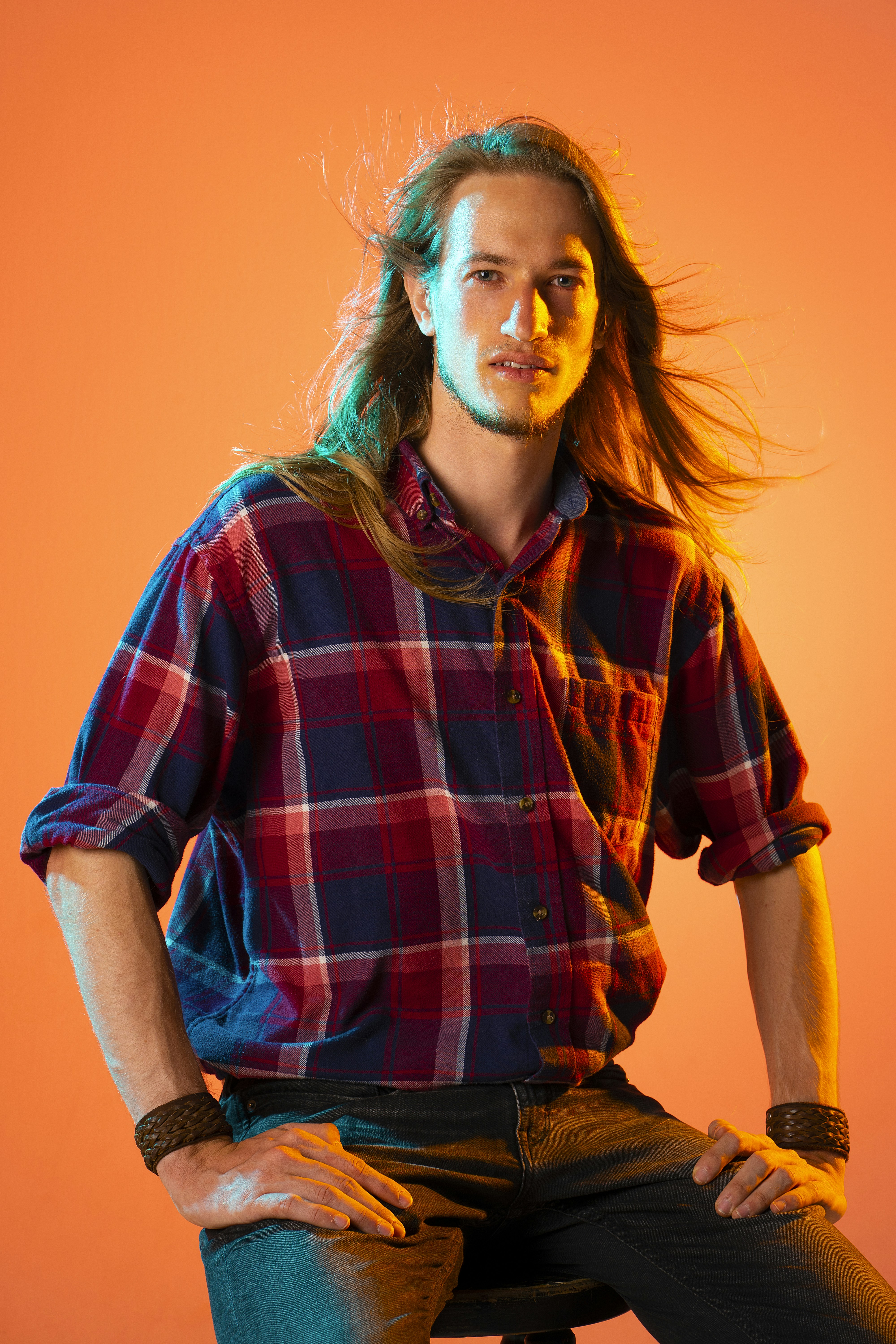 Flannel Confidence: Portrait of a Free-Spirited Luminary