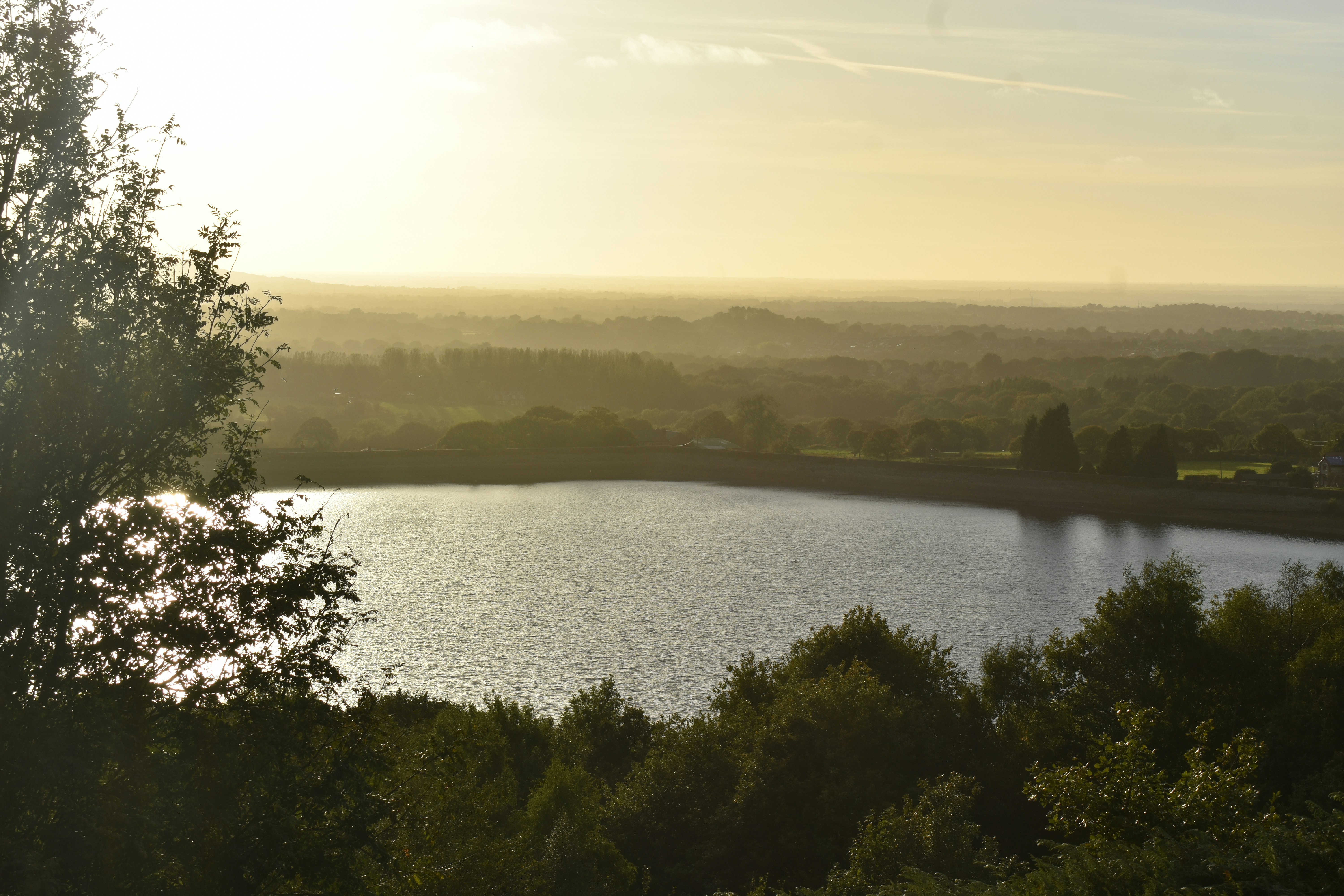 A body of water surrounded by trees photo – Free Anglezarke reservoir ...