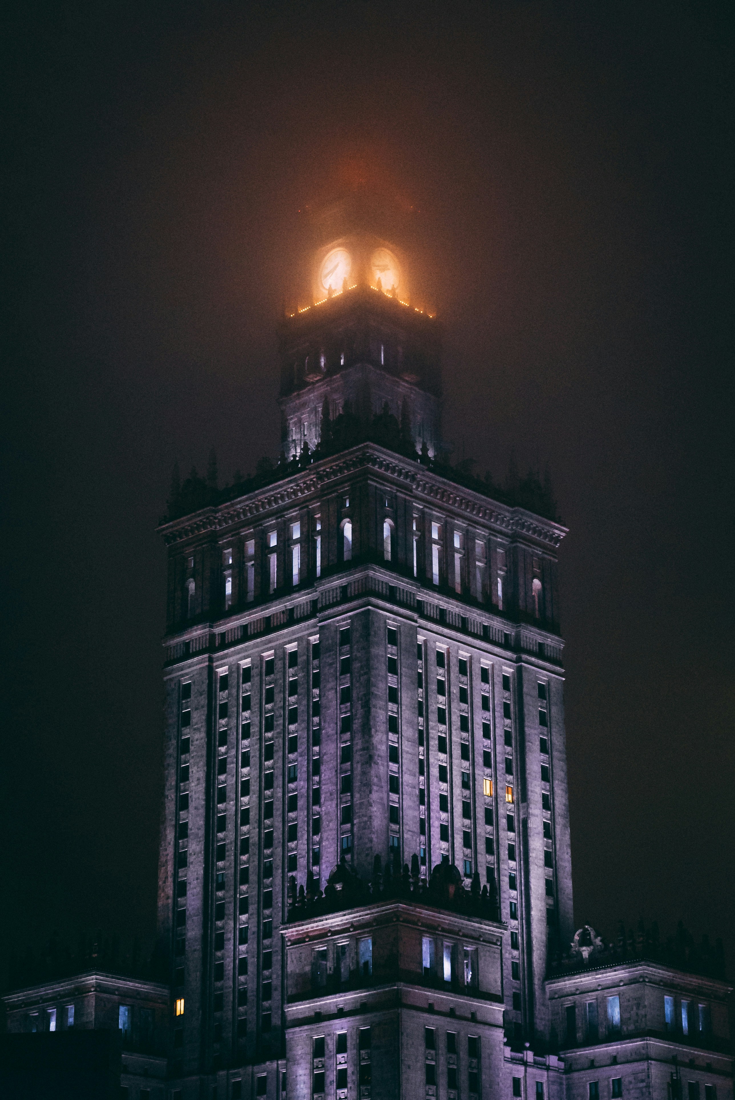 A palace of culture and science in Warsaw.