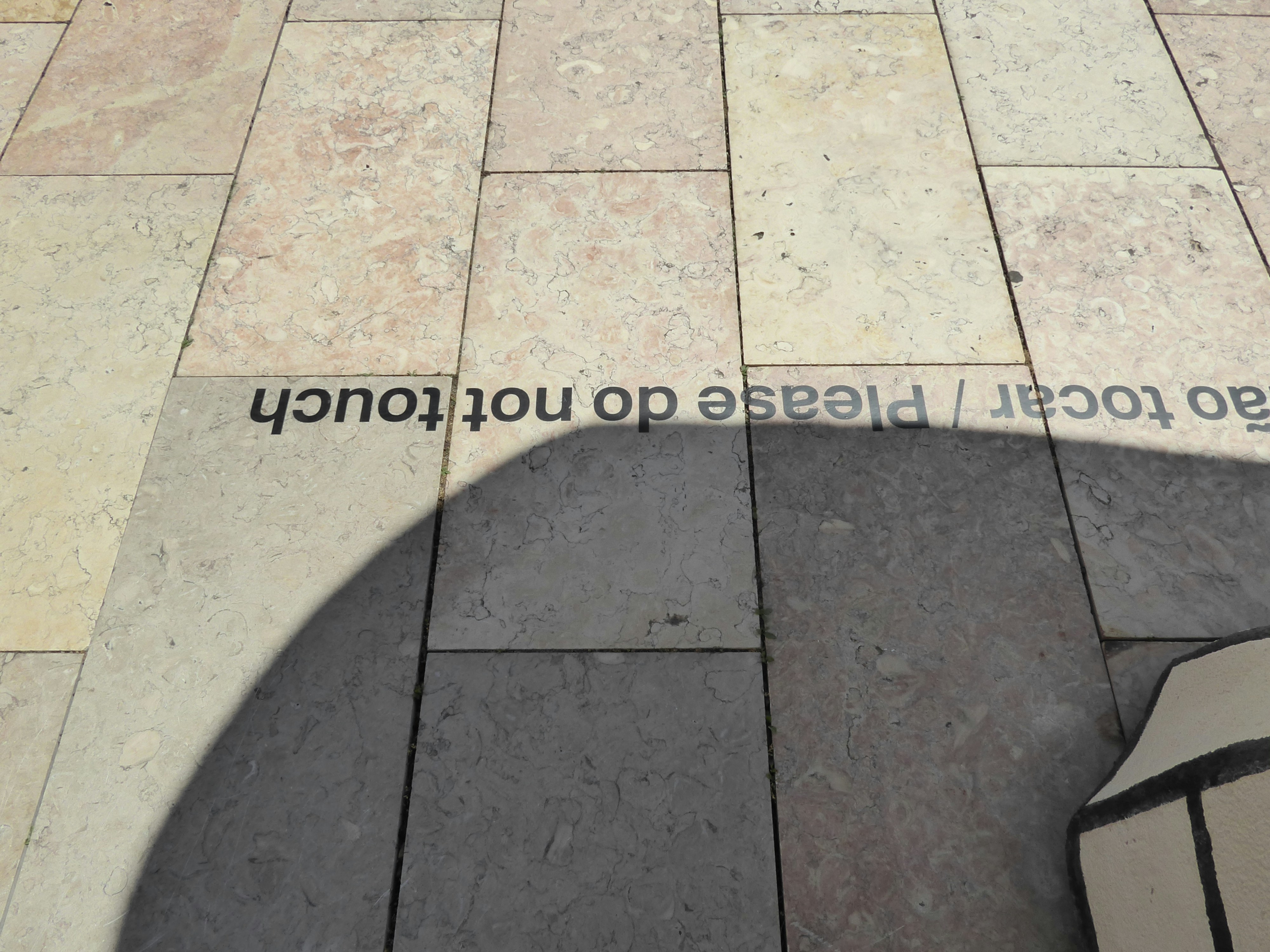 Partial Shadow on Geometric Tile Portrait