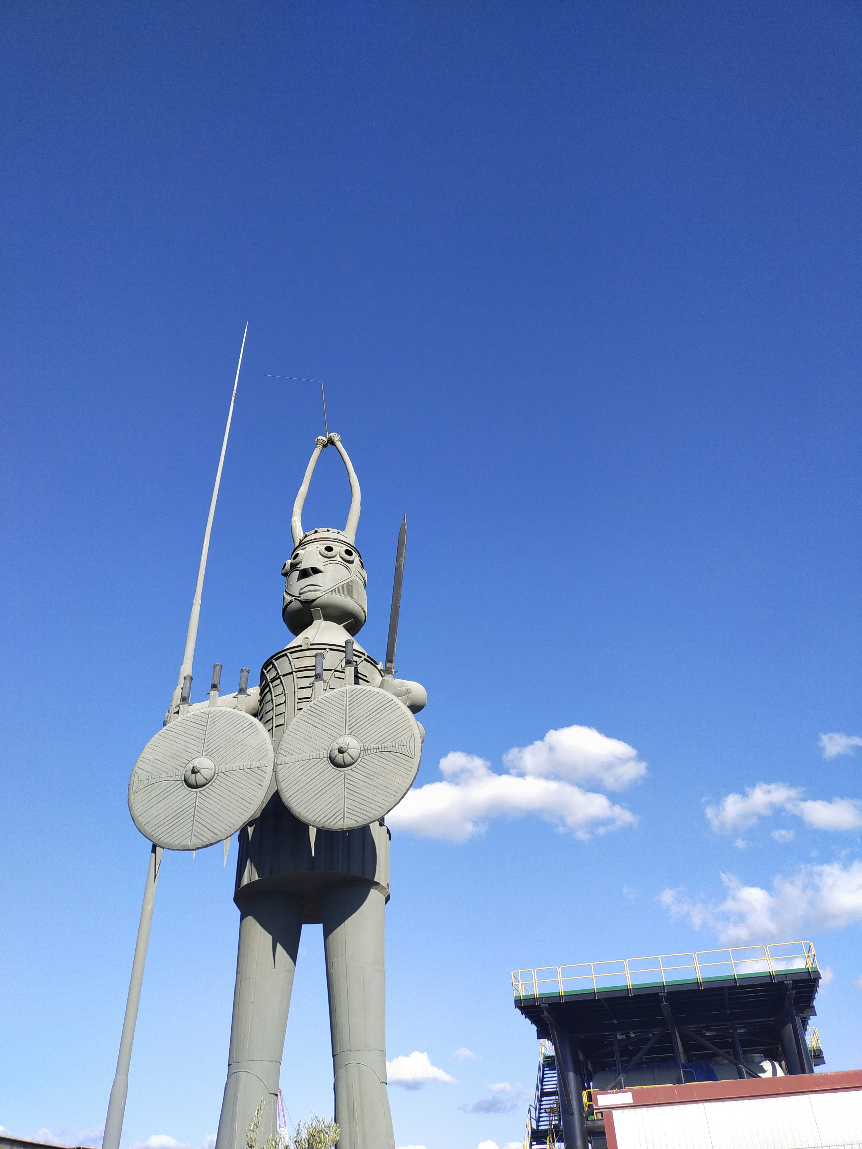 Iron Sentinel Beneath a Cobalt Sky