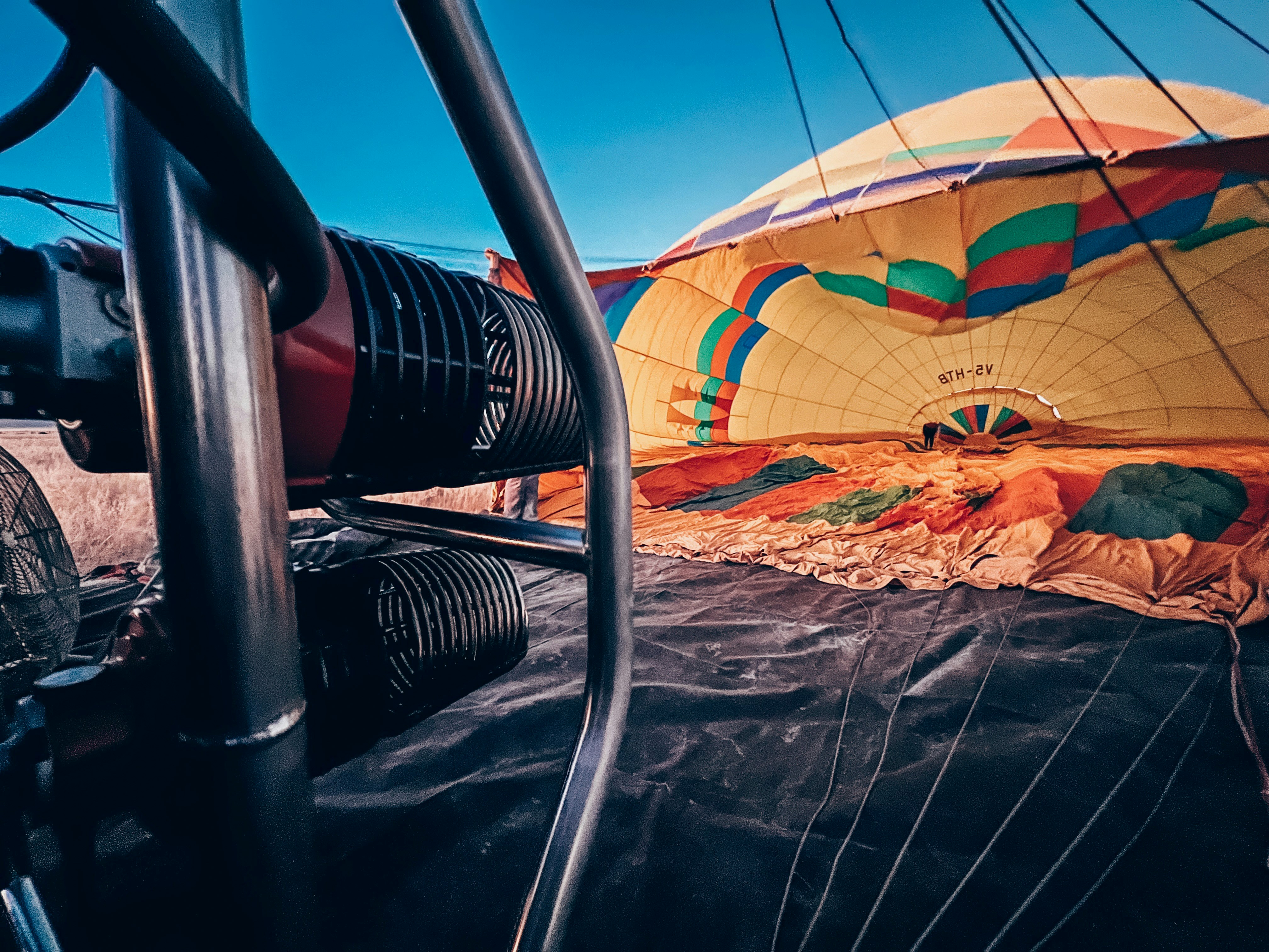 Balloon in the Buried Canvas: A Ground View Inside a Deflated Adventure