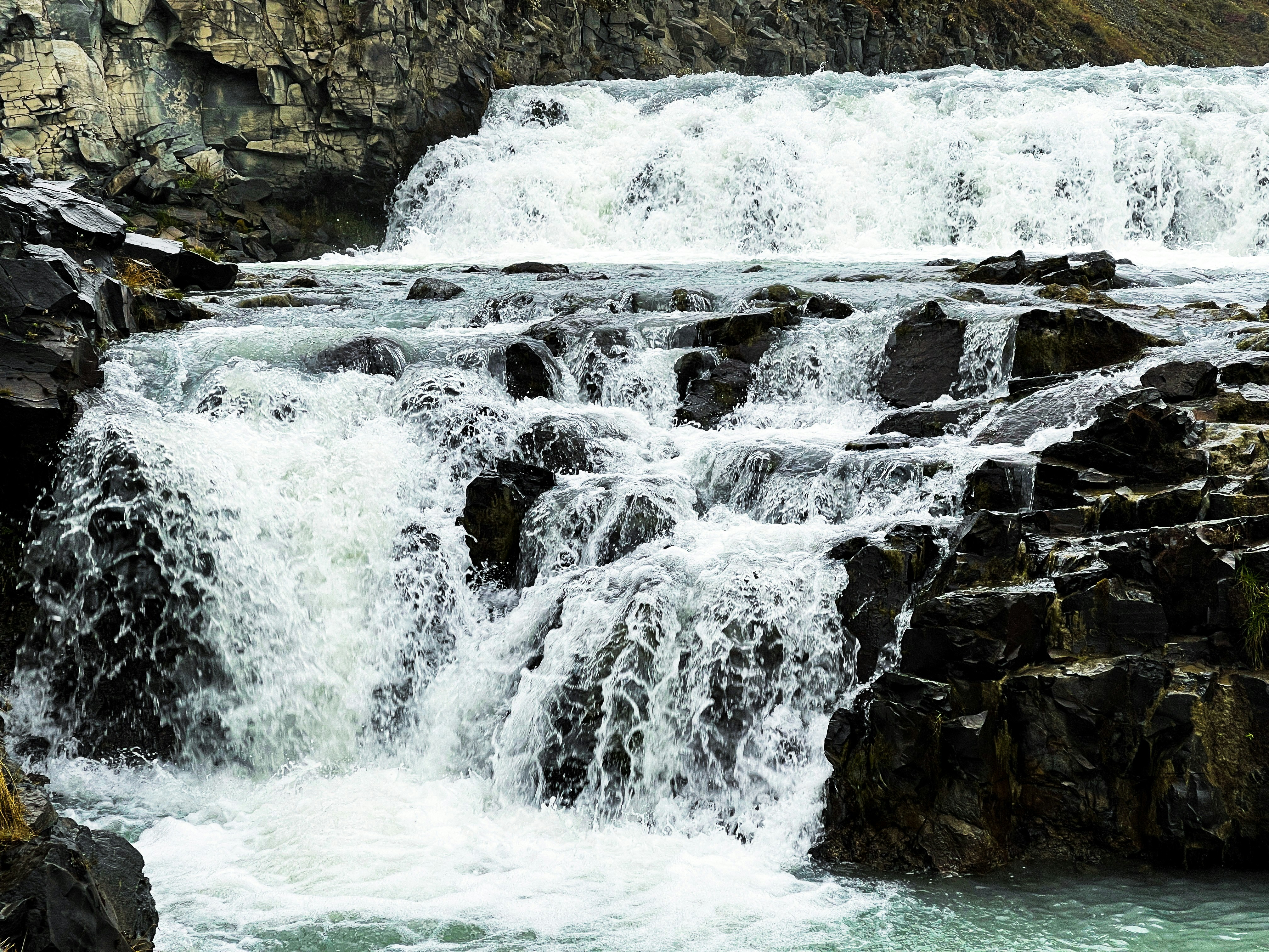 A waterfall over rocks photo – Free Iceland Image on Unsplash