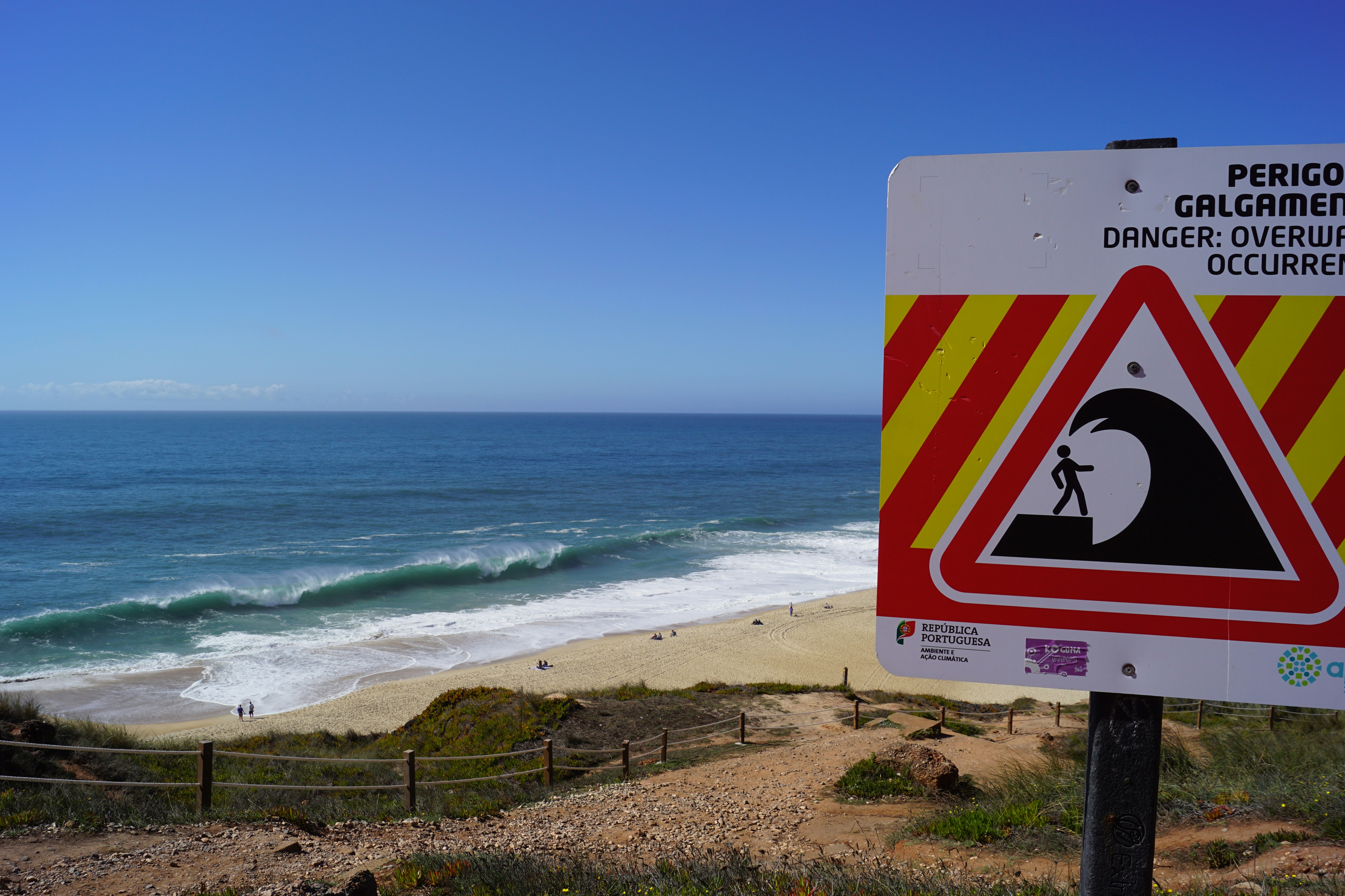 A sign on a beach photo – Free Nazaré Image on Unsplash