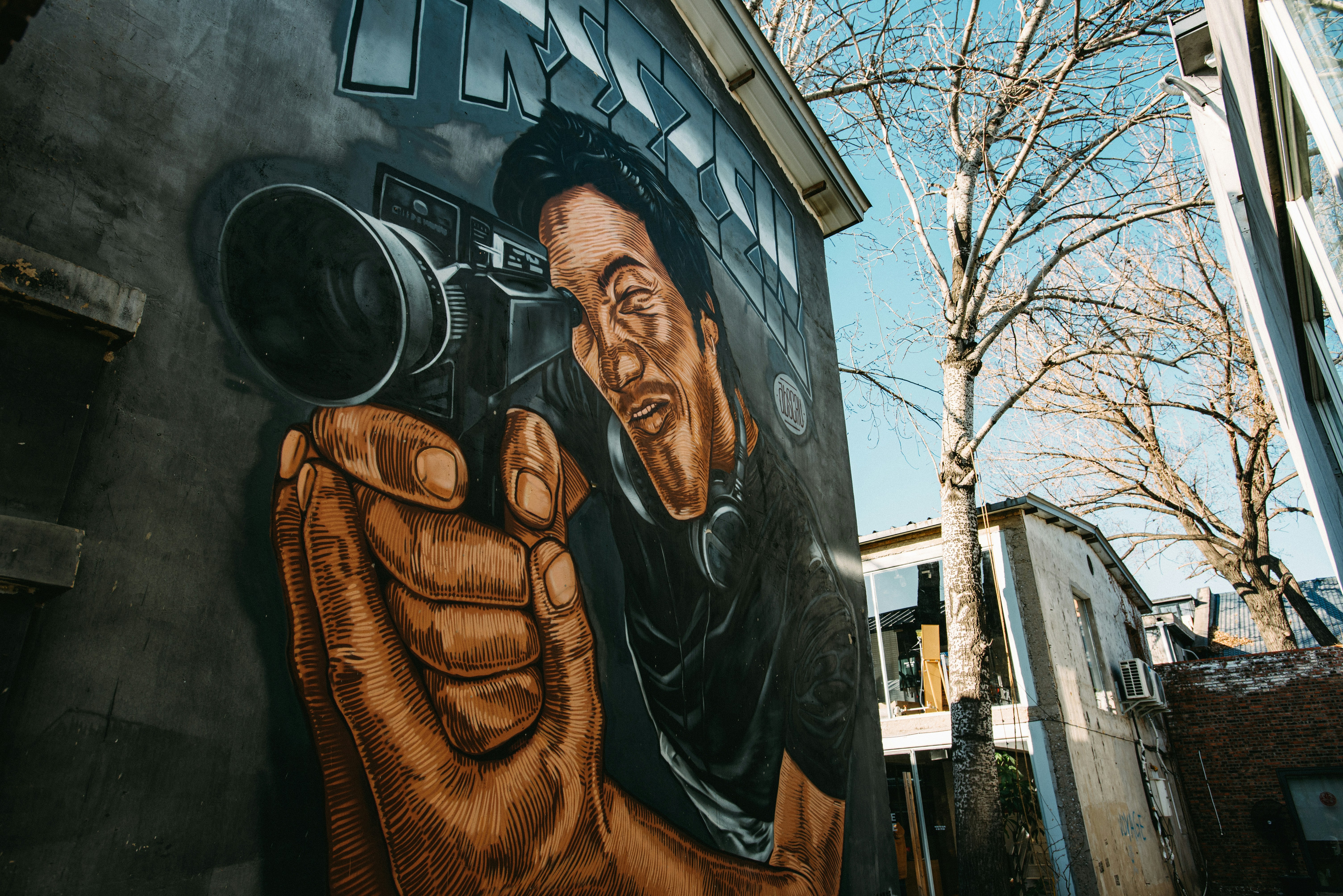 Caught on Film: a muralist's wink from the street
