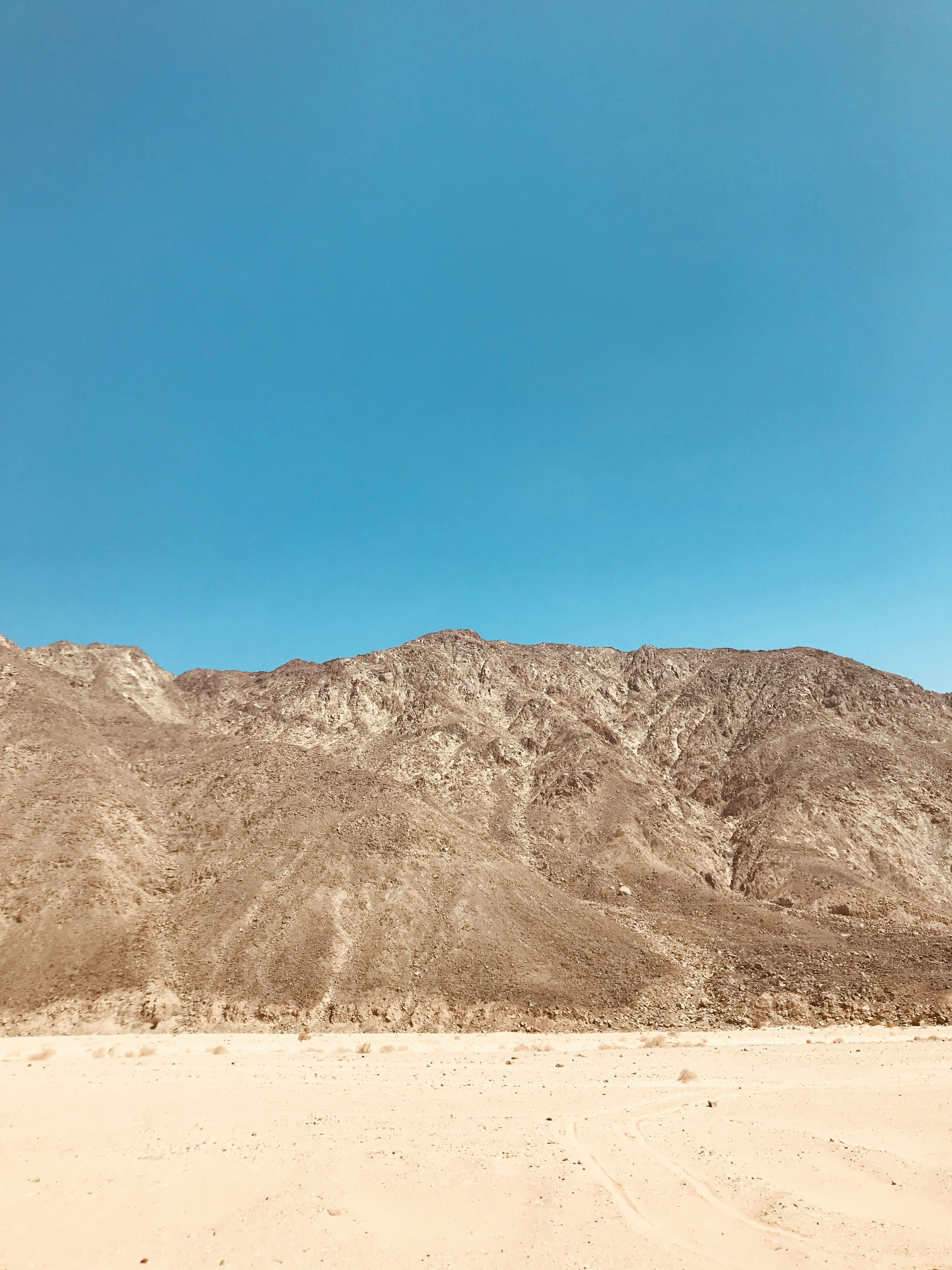 Edge of the Desert: Rugged Ridge Meets Cerulean Sky