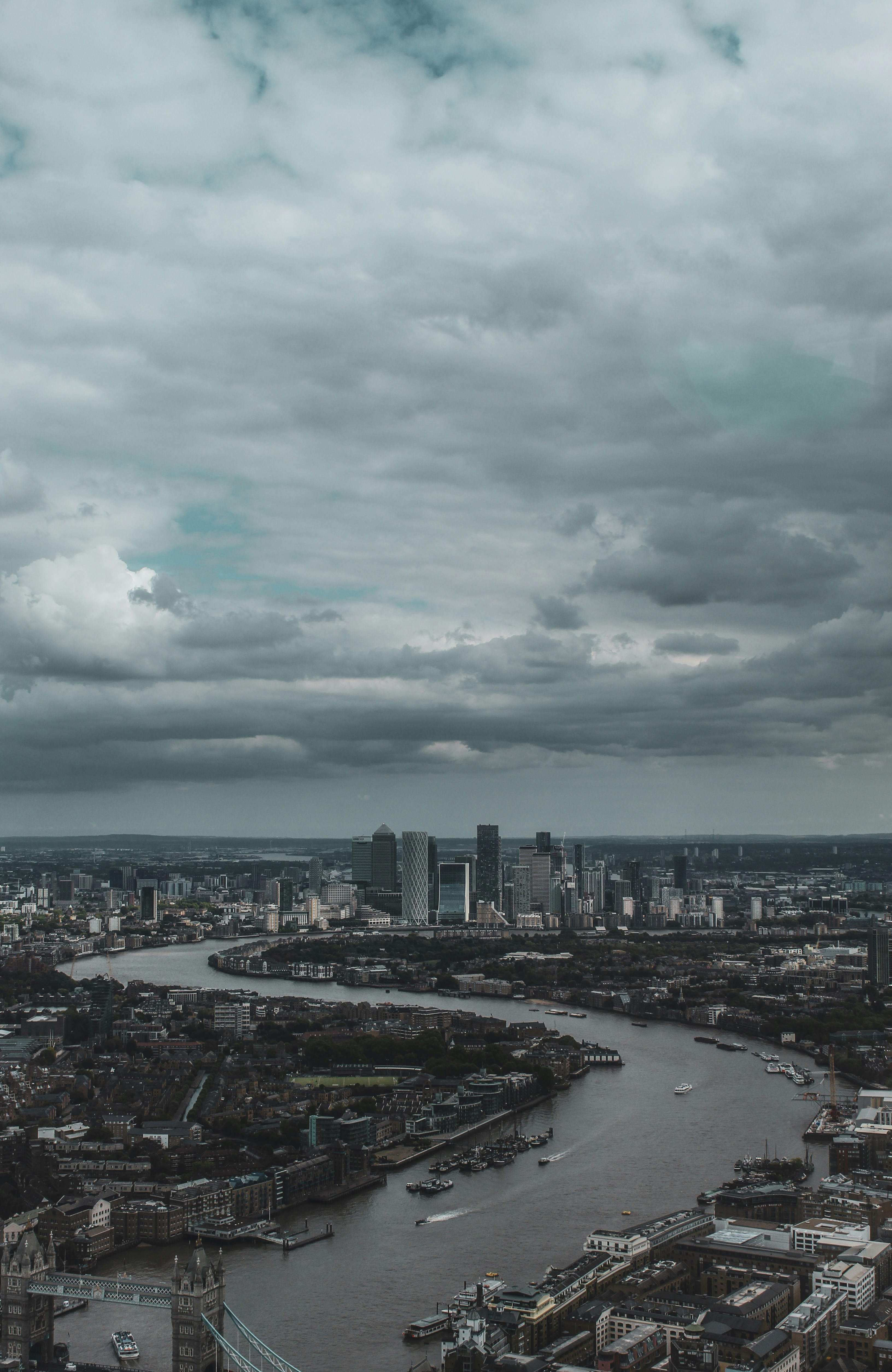 A city with a river running through it photo – Free Building Image on ...