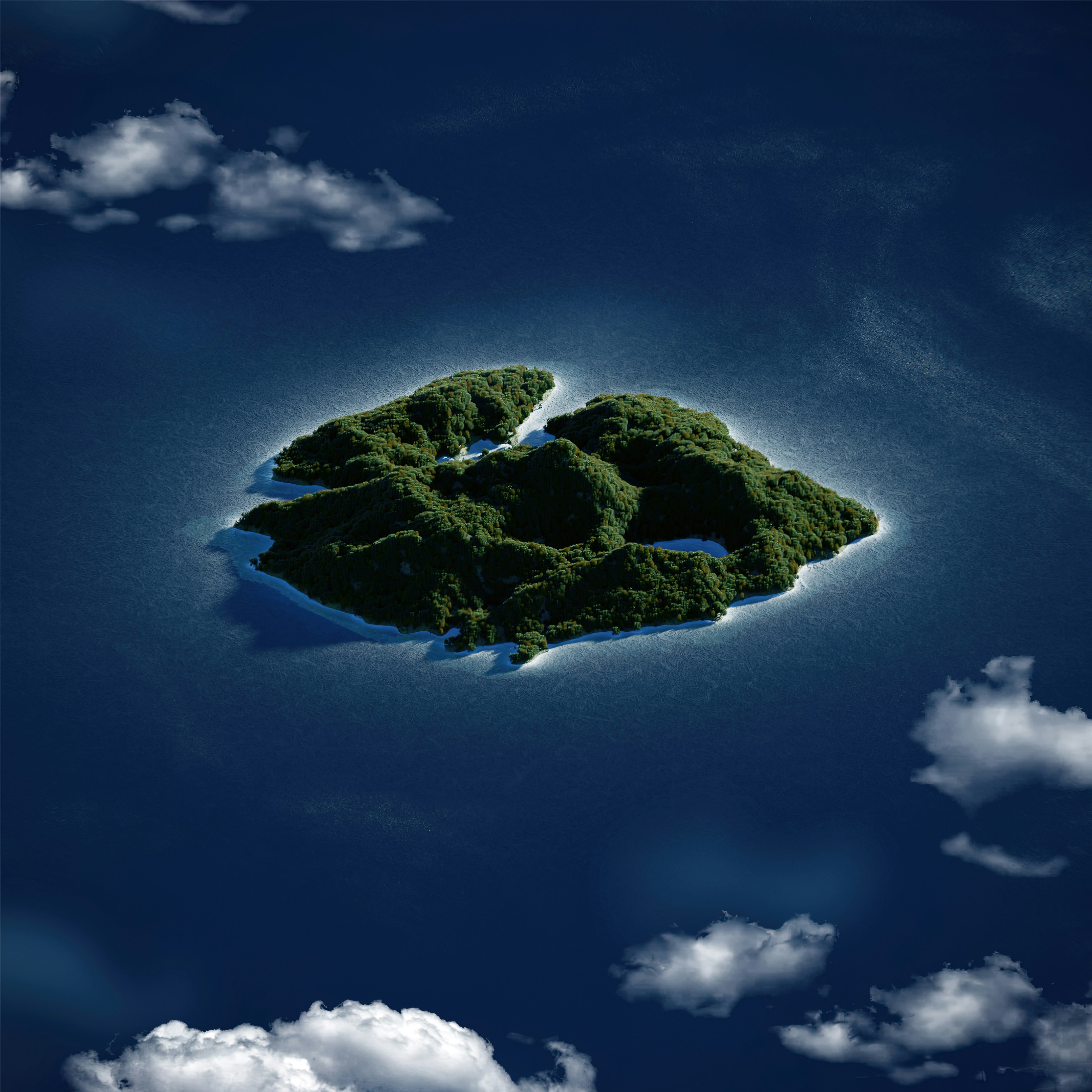 An island in the ocean photo – Free 3d render Image on Unsplash