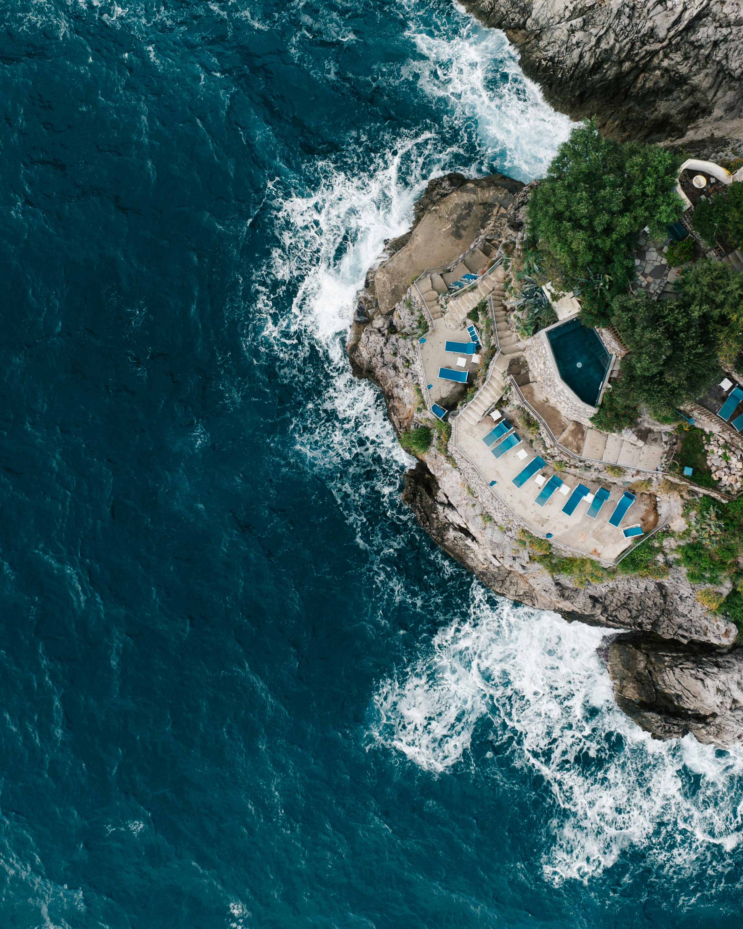 a beach with a body of water