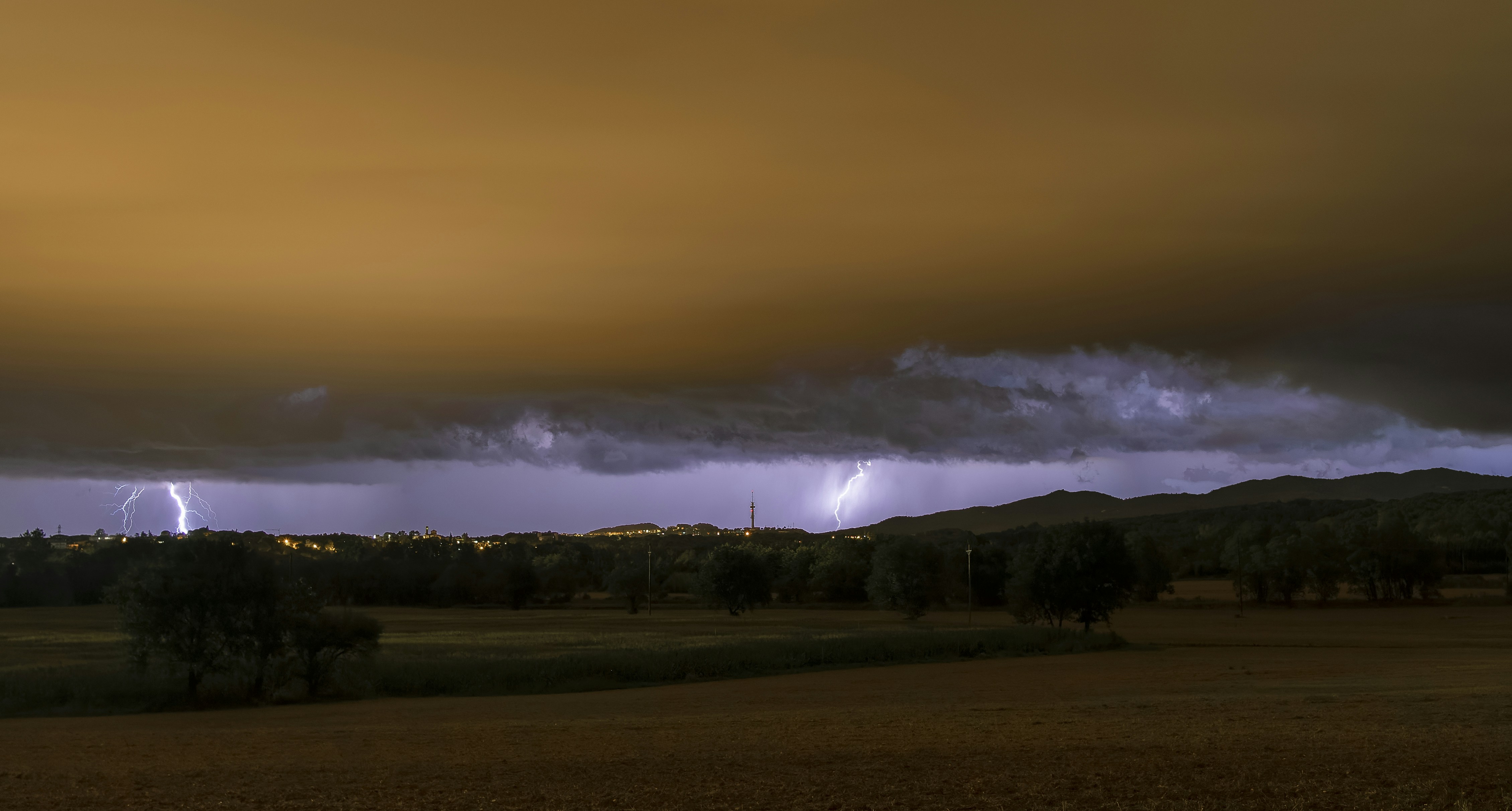Lightning Skies Over a Rolling Plain