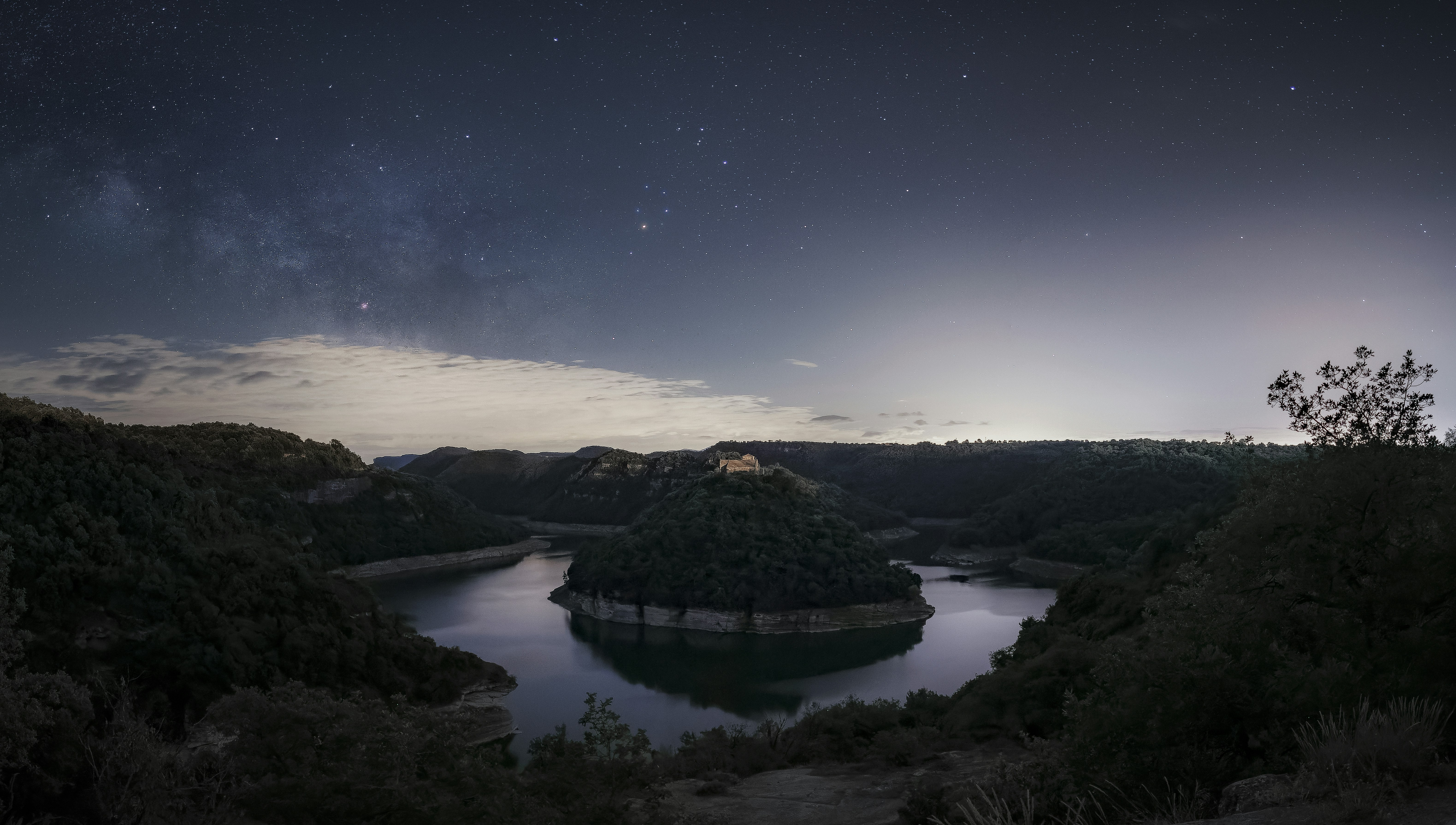 Silent Milky Way Over the Serene Waterways