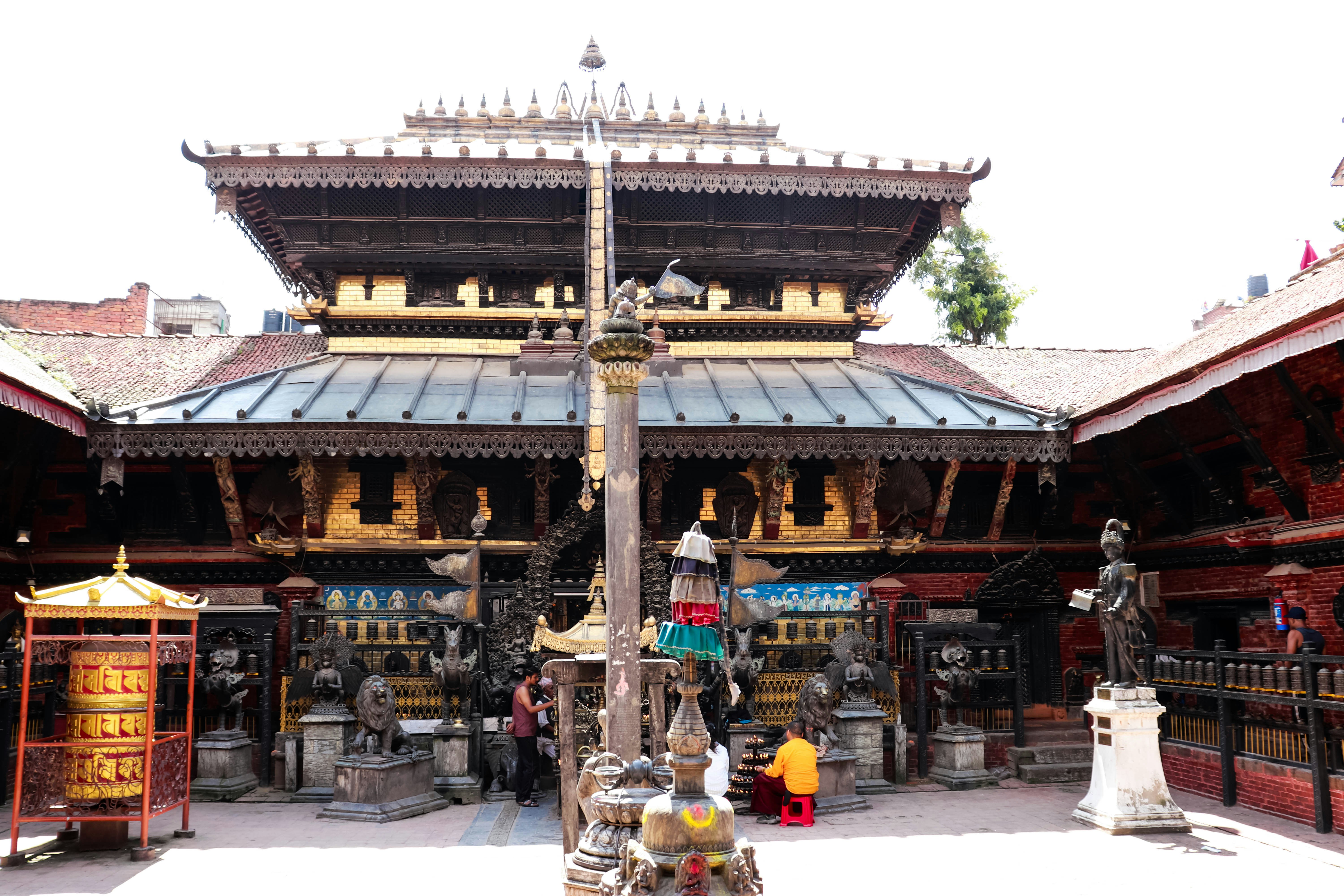 Bihar, Lalitpur | a building with a large ornate roof