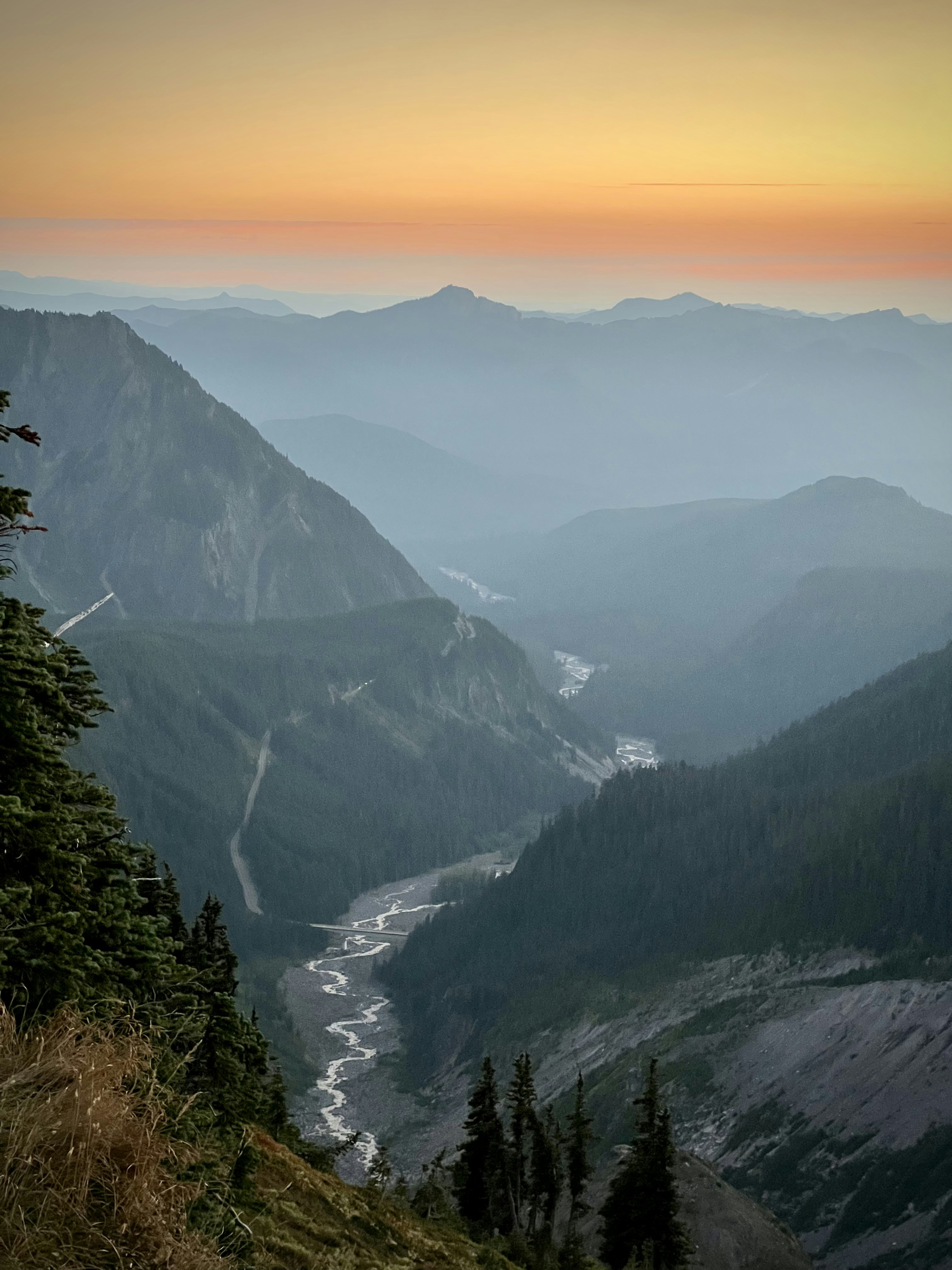 A river running through a valley photo – Free Mount rainier Image on ...