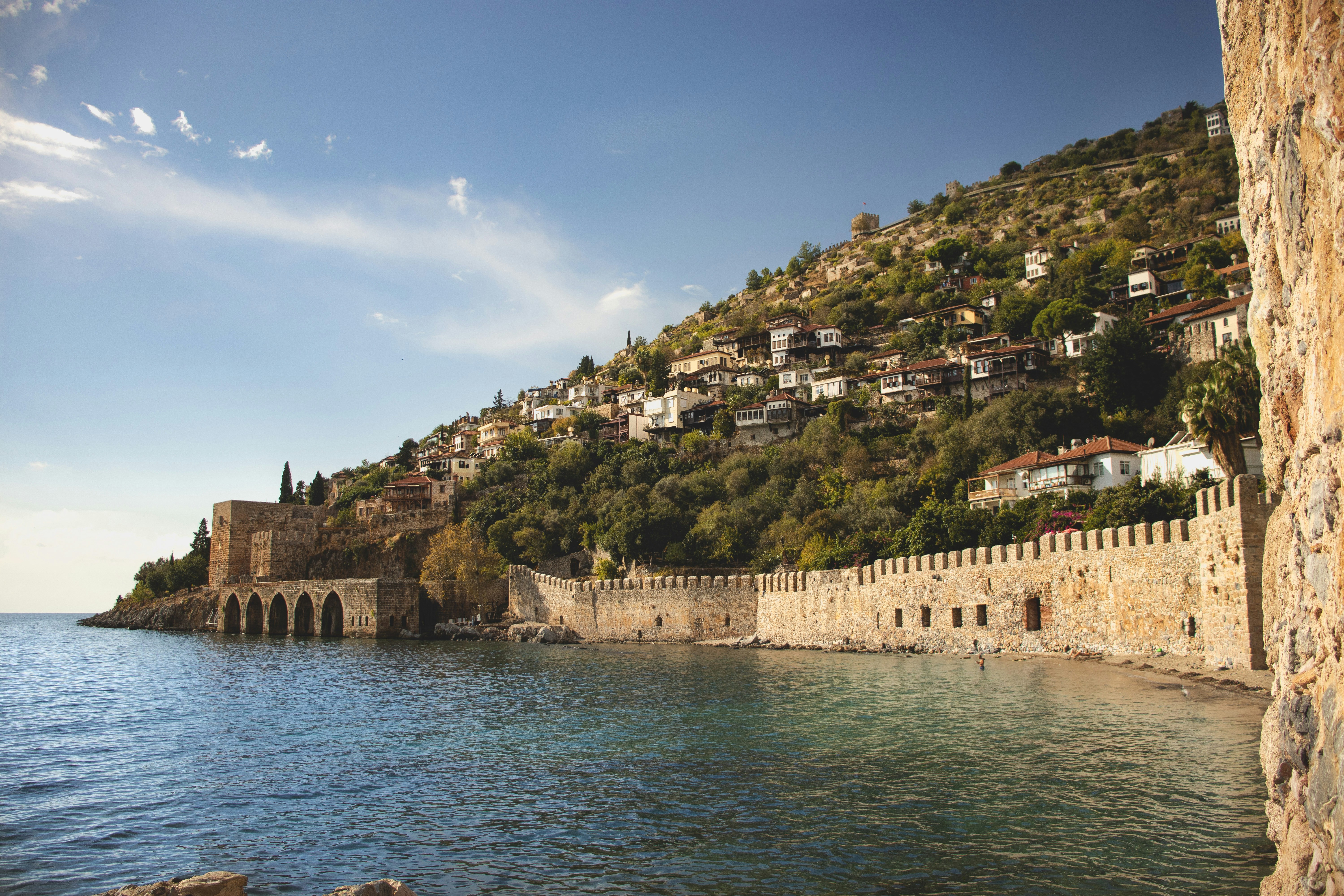 A town on a hill by the water photo – Free Turkey Image on Unsplash