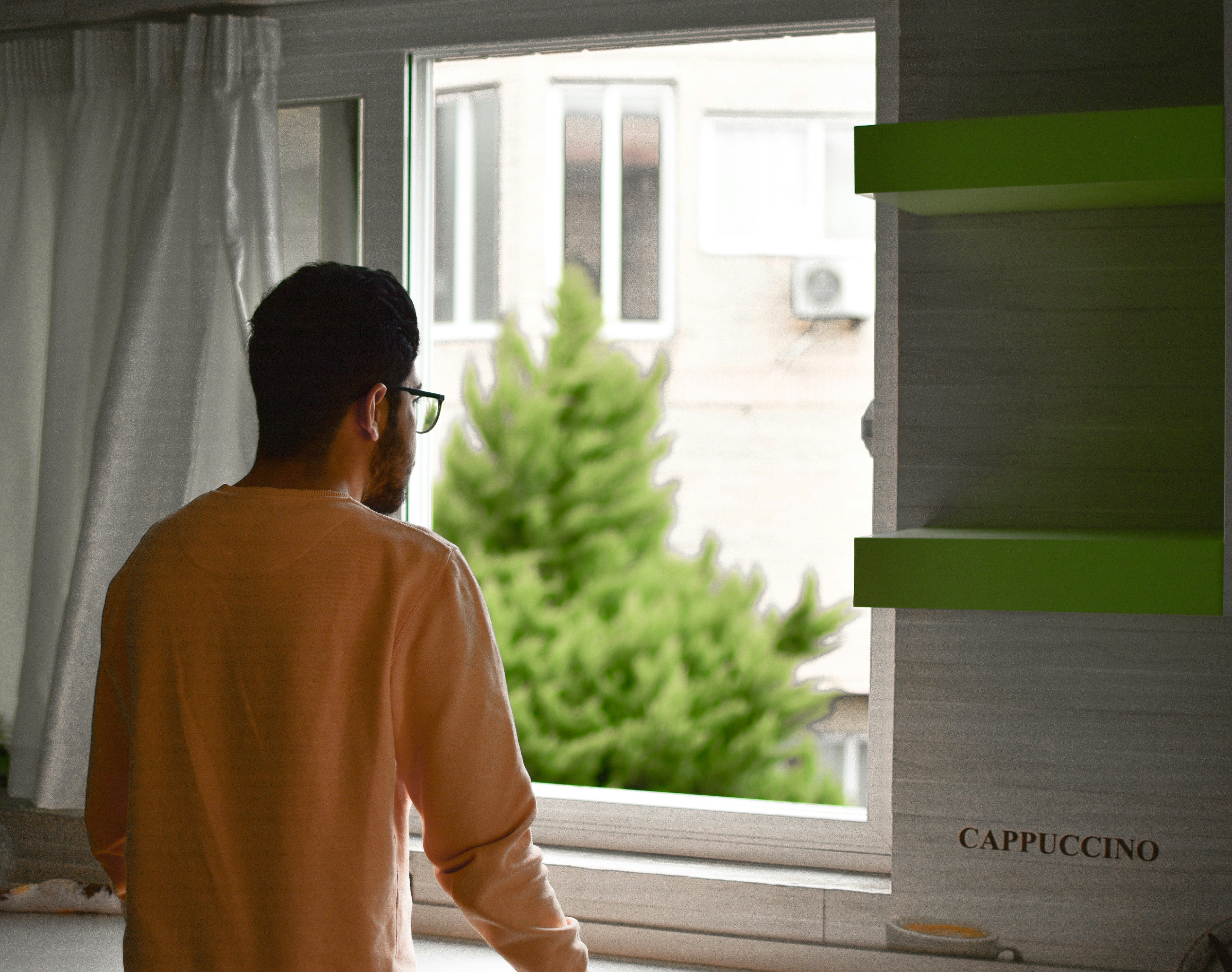 A person looking out a window photo – Free Mazandaran province Image on ...