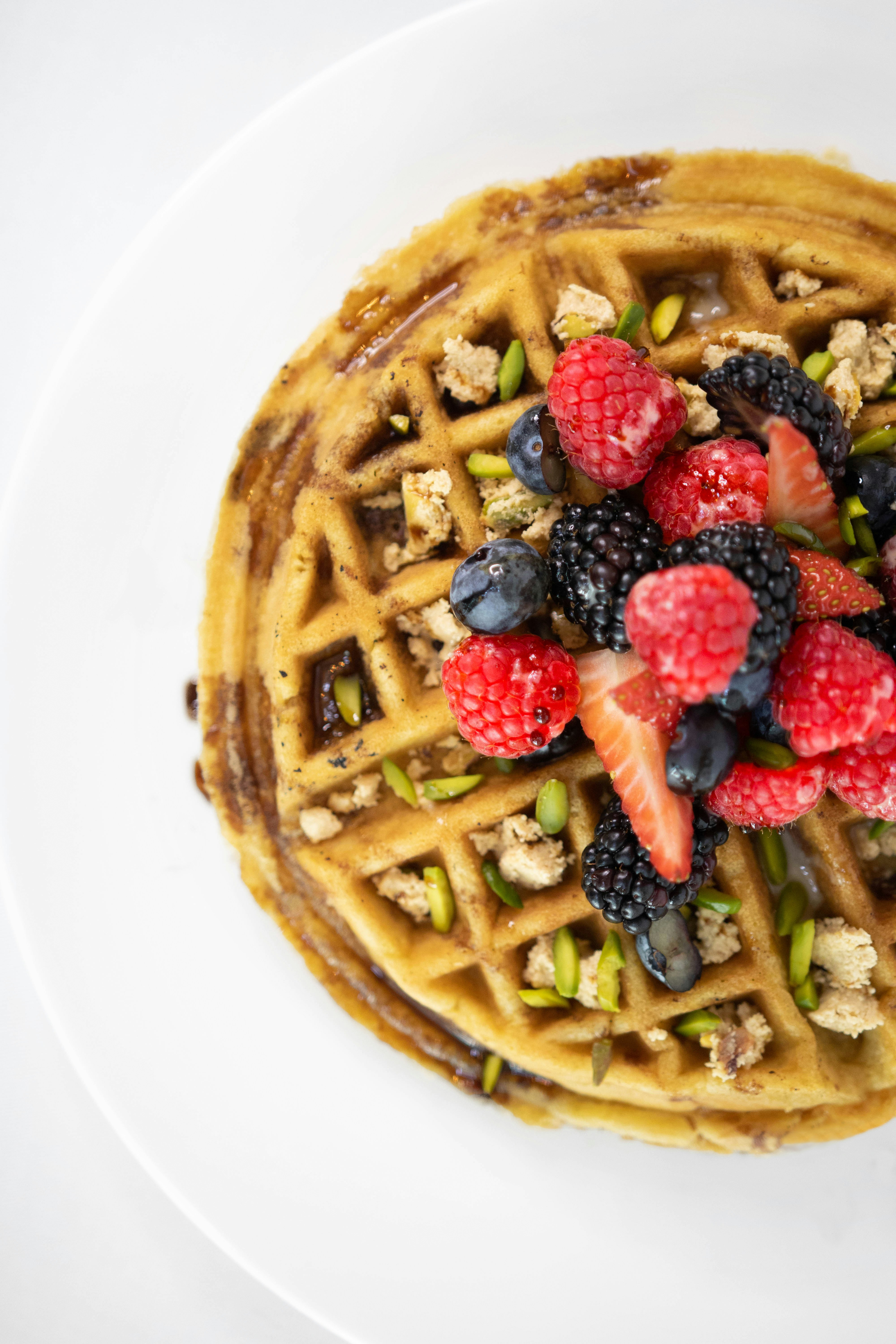 A waffle with fruit on top photo – Free Waffle Image on Unsplash