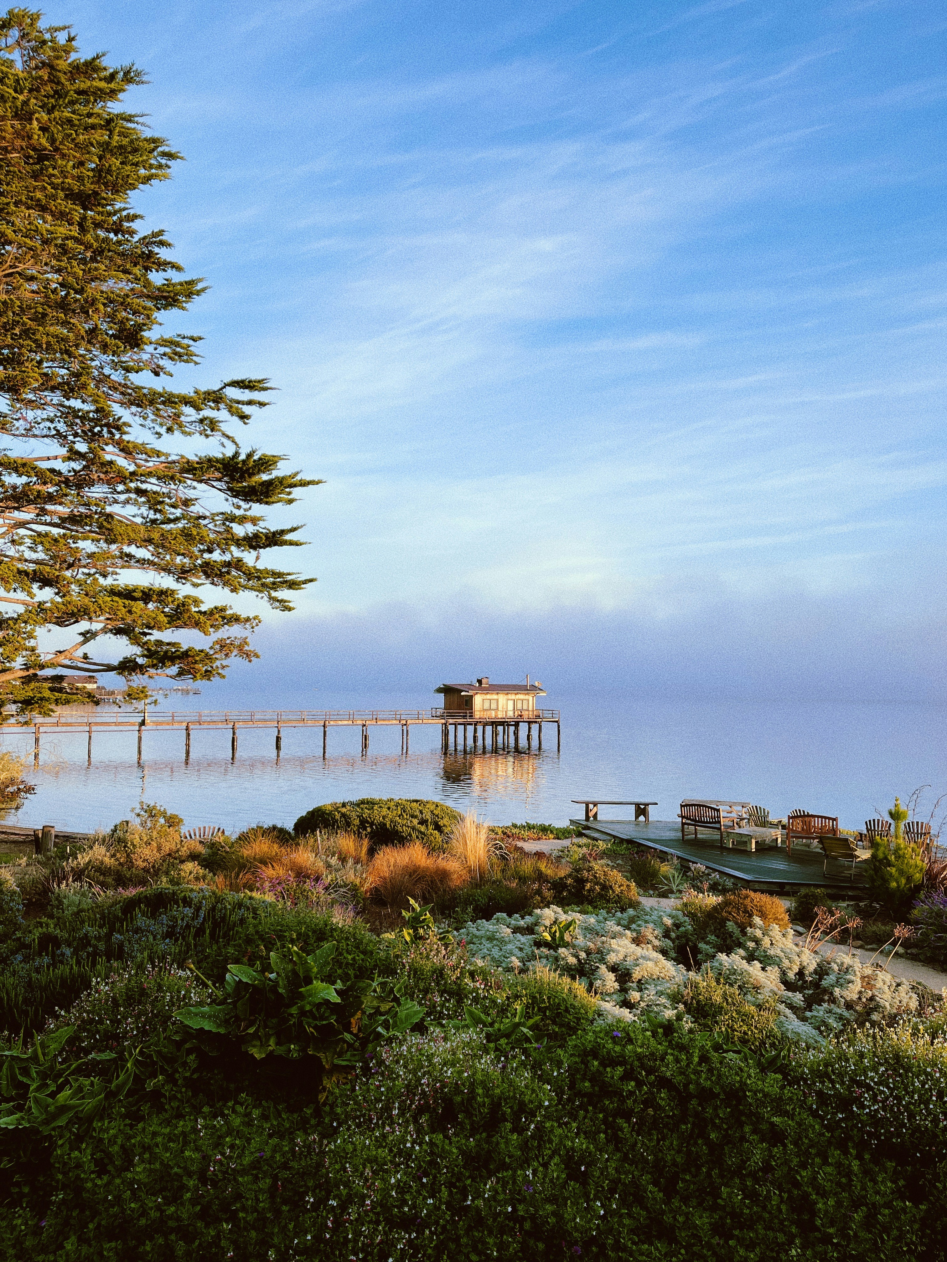a dock on a body of water