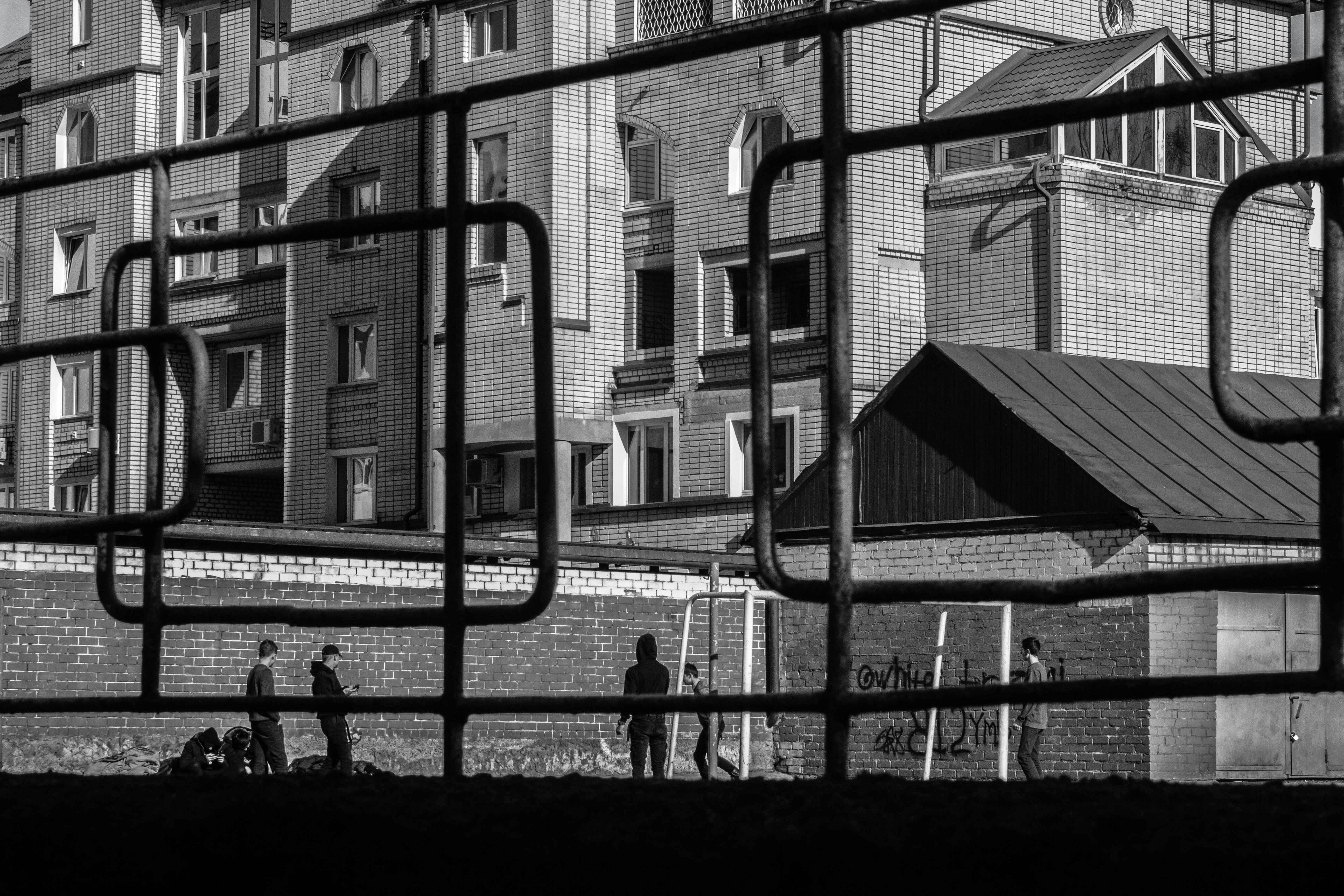 A group of people standing outside a building photo – Free Беларусь ...