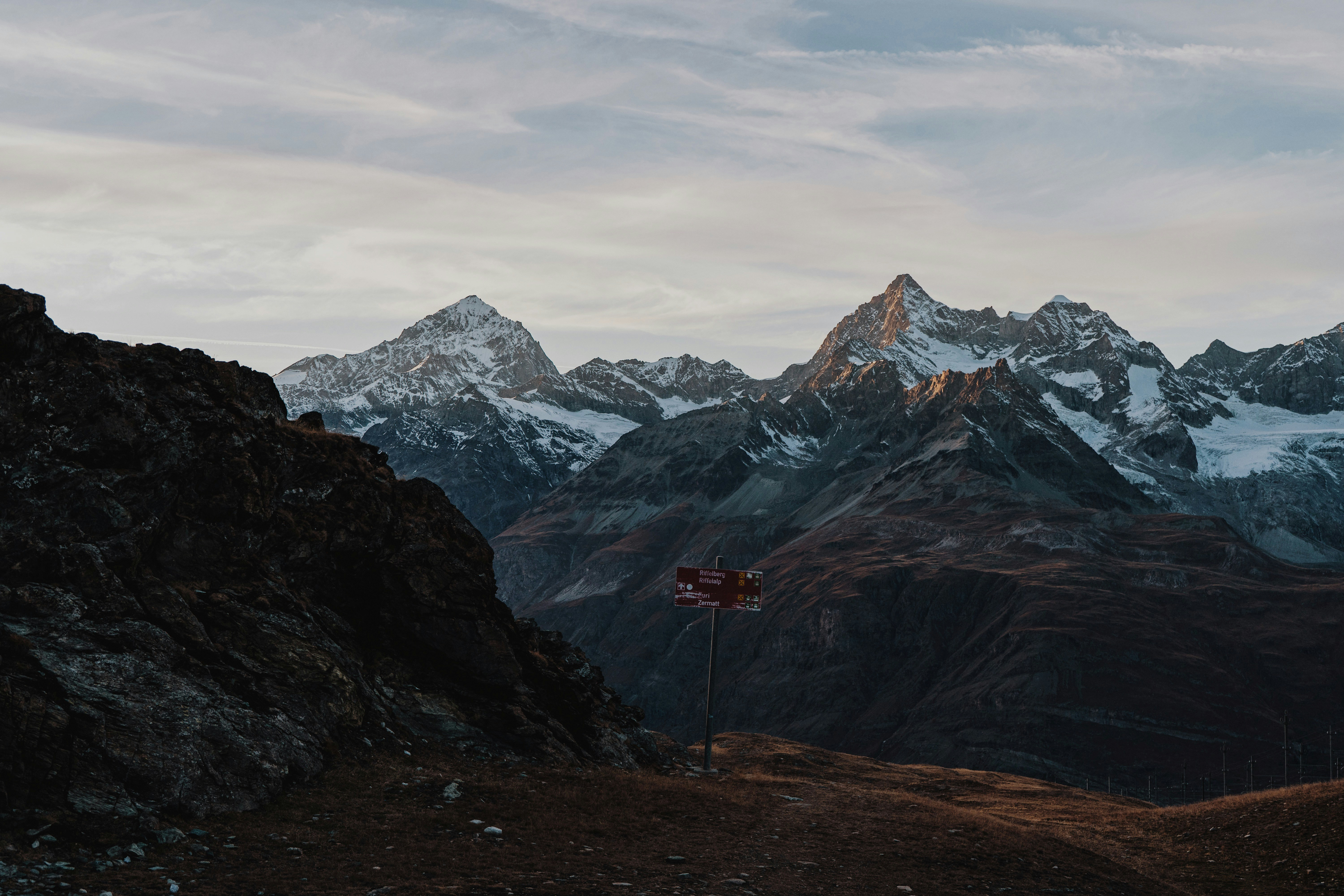 A sign on a mountain photo – Free Zermatt Image on Unsplash