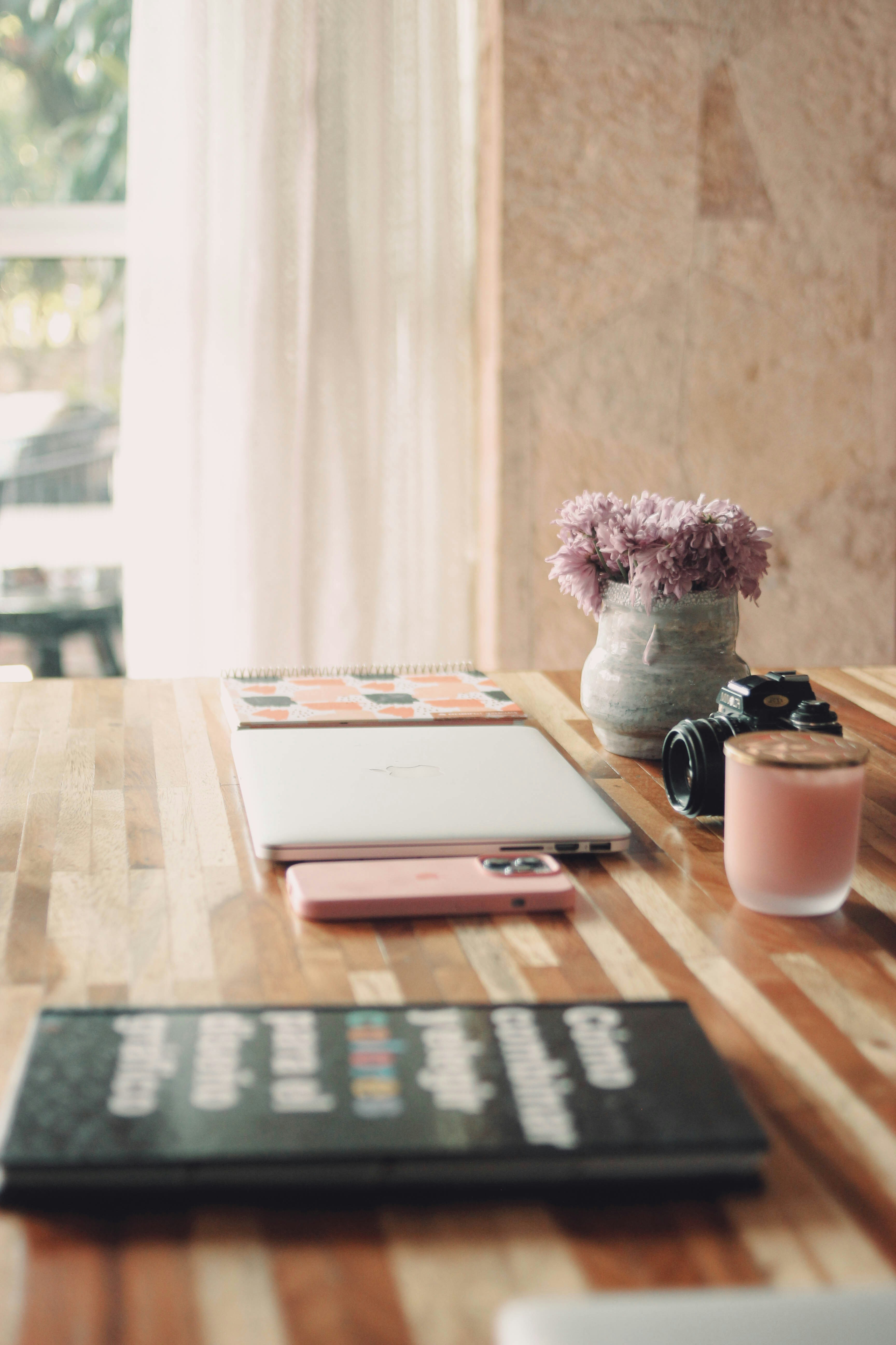A tablet and a cup of coffee on a table photo – Free Laptop Image on ...