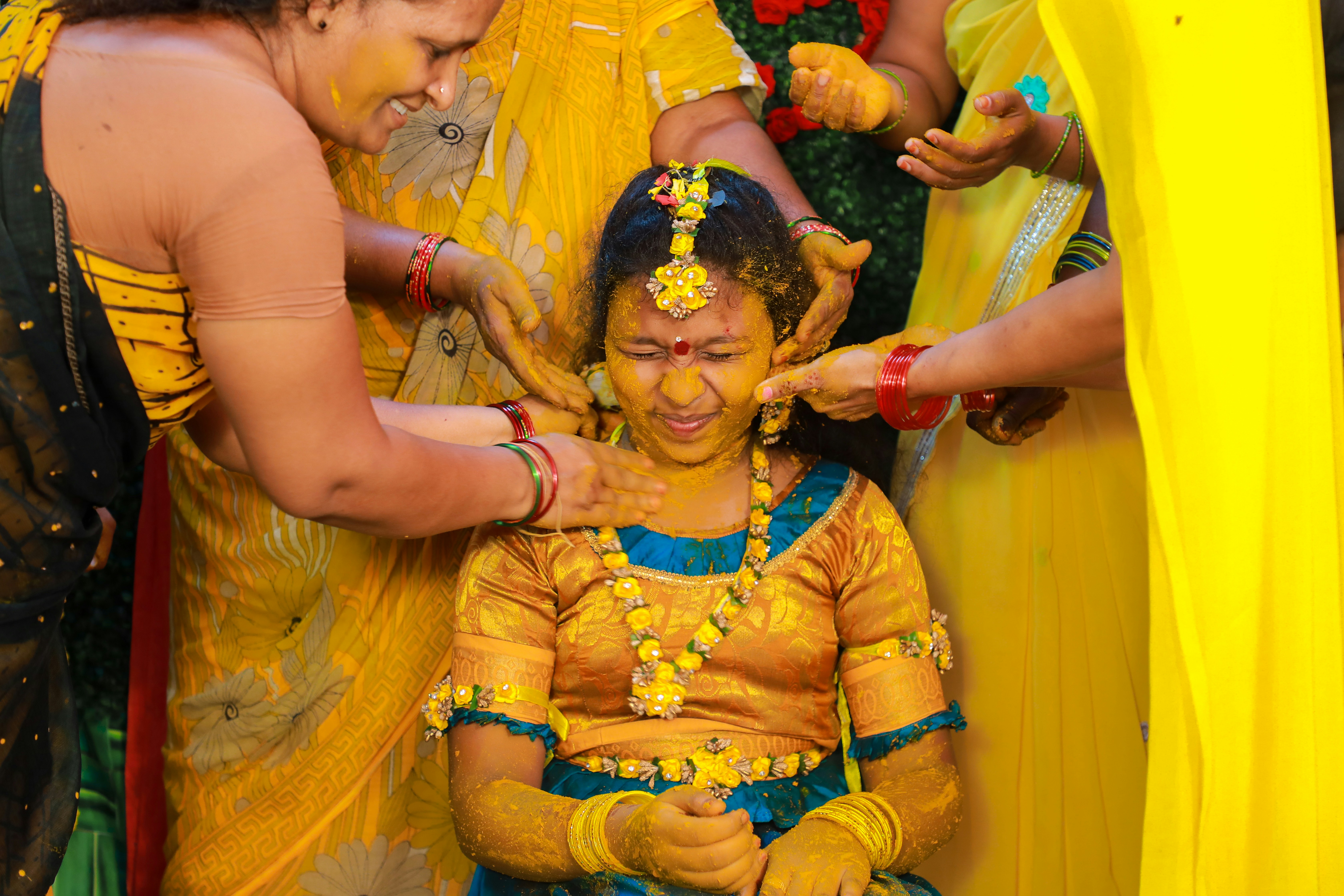 #haldi #halfsarefunction #brides