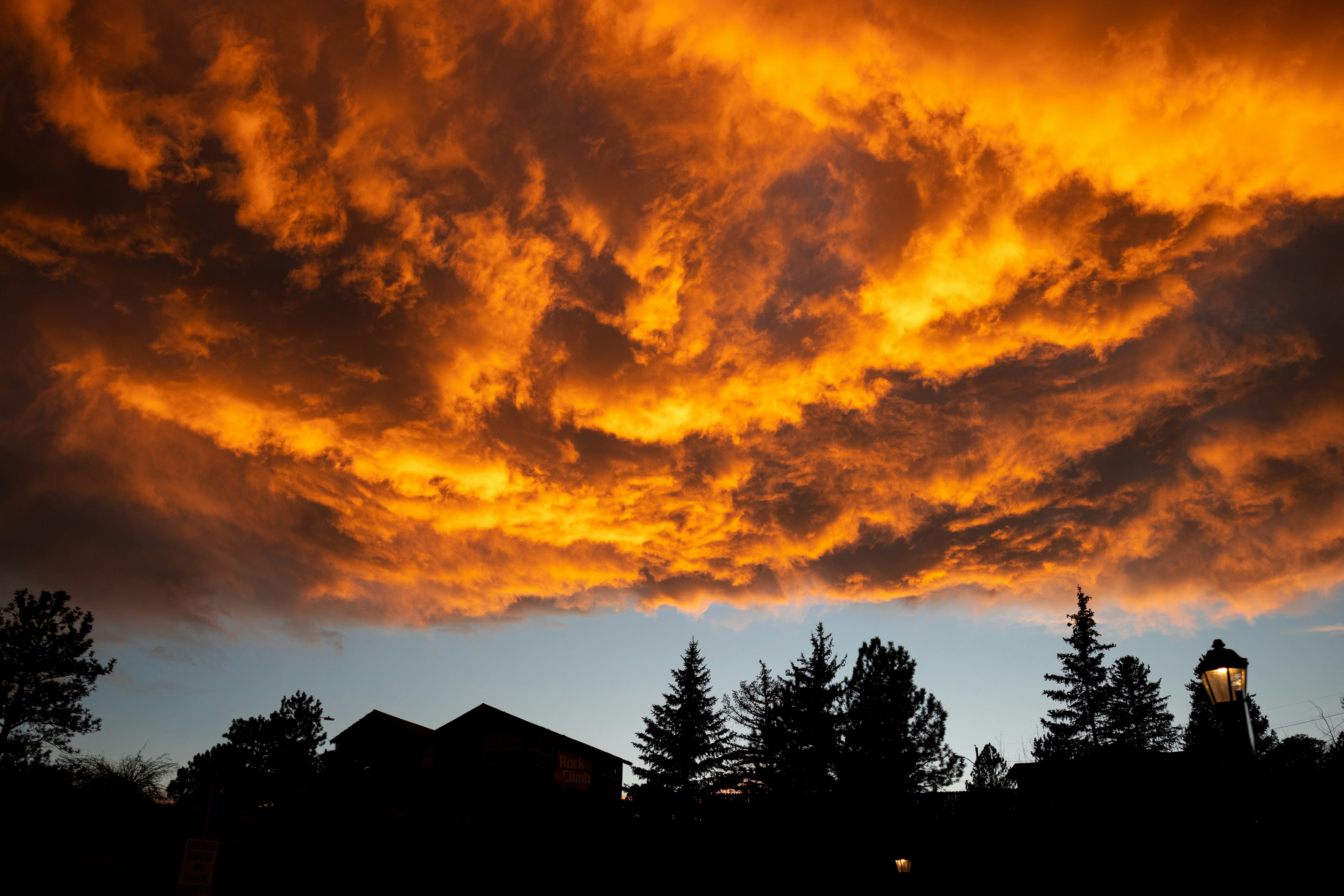 one of the craziest sunsets I've seen in Estes Park CO