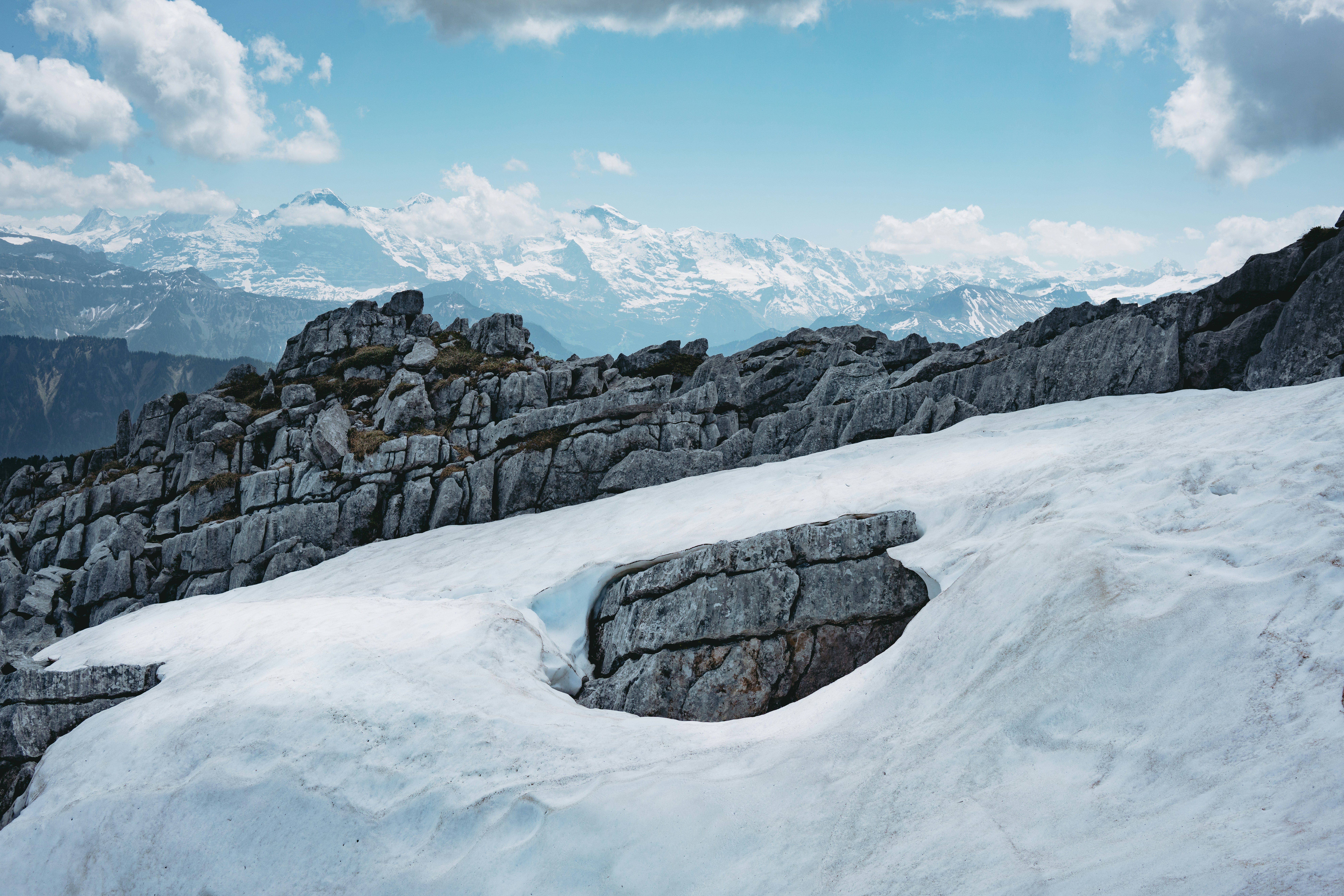 Snow-gnarled Ridge Beneath a Painted Sky