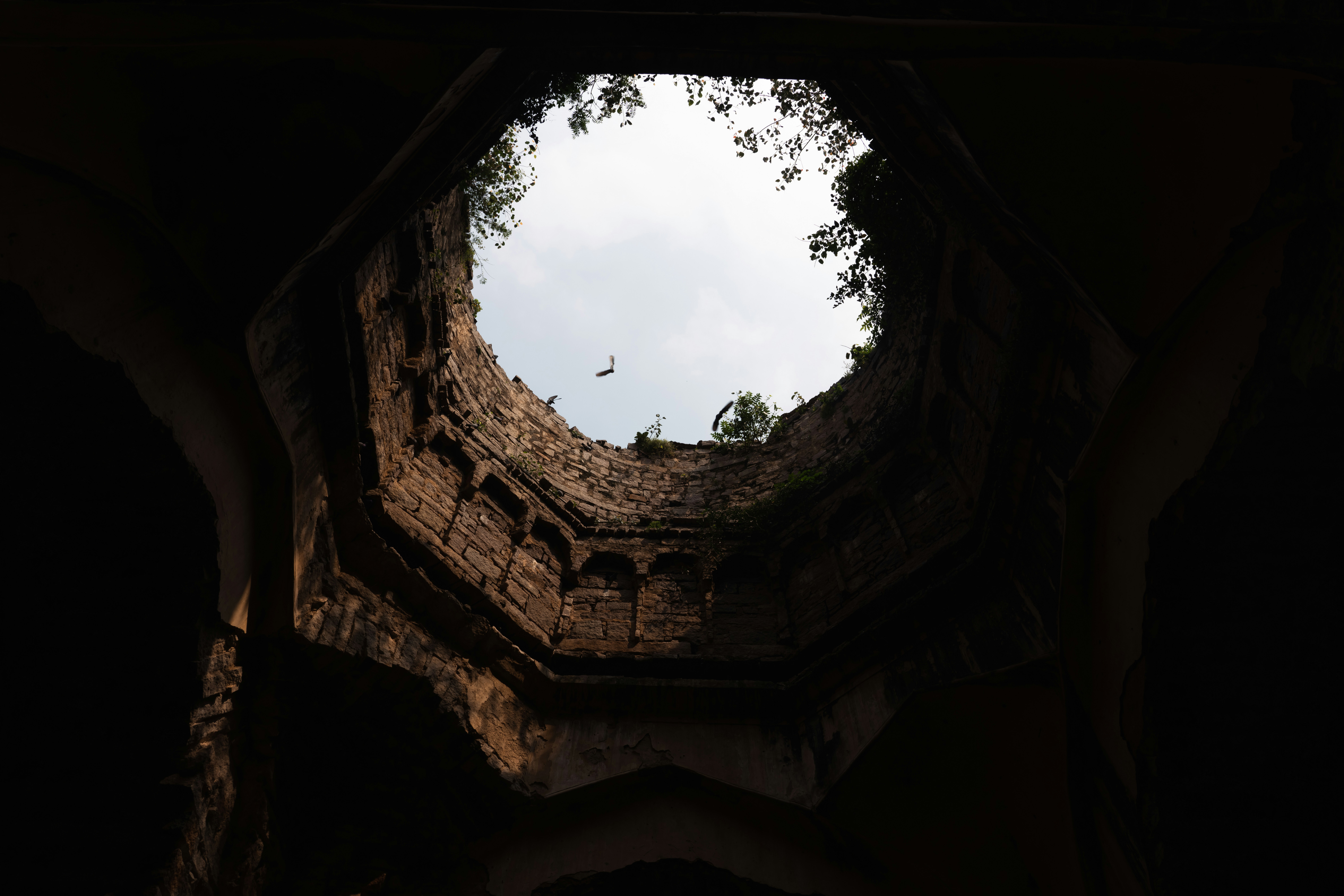 A stone archway with a bird flying photo – Free Qutub shahi tombs Image ...