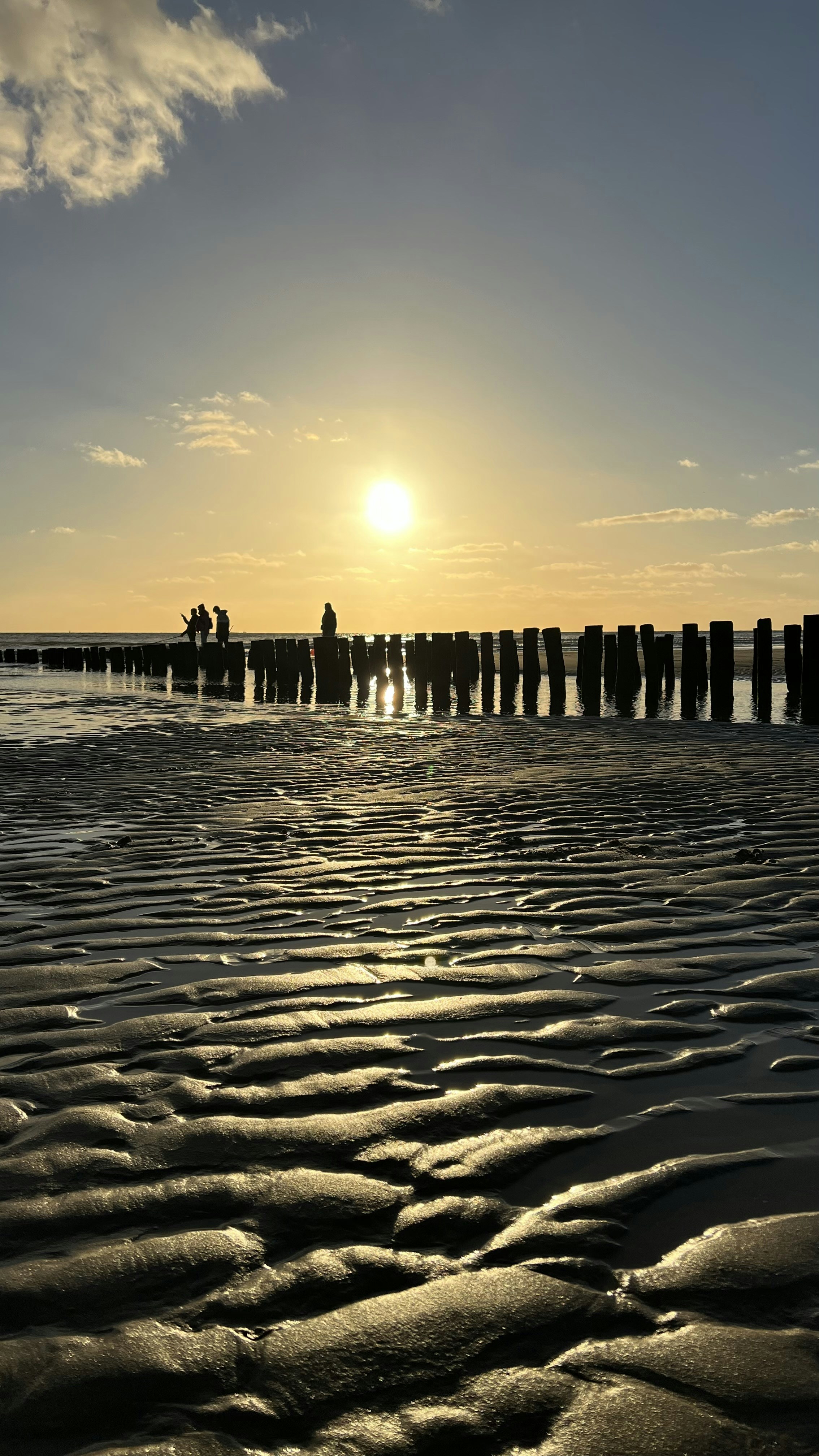 A group of people standing on a dock over water photo – Free Water ...