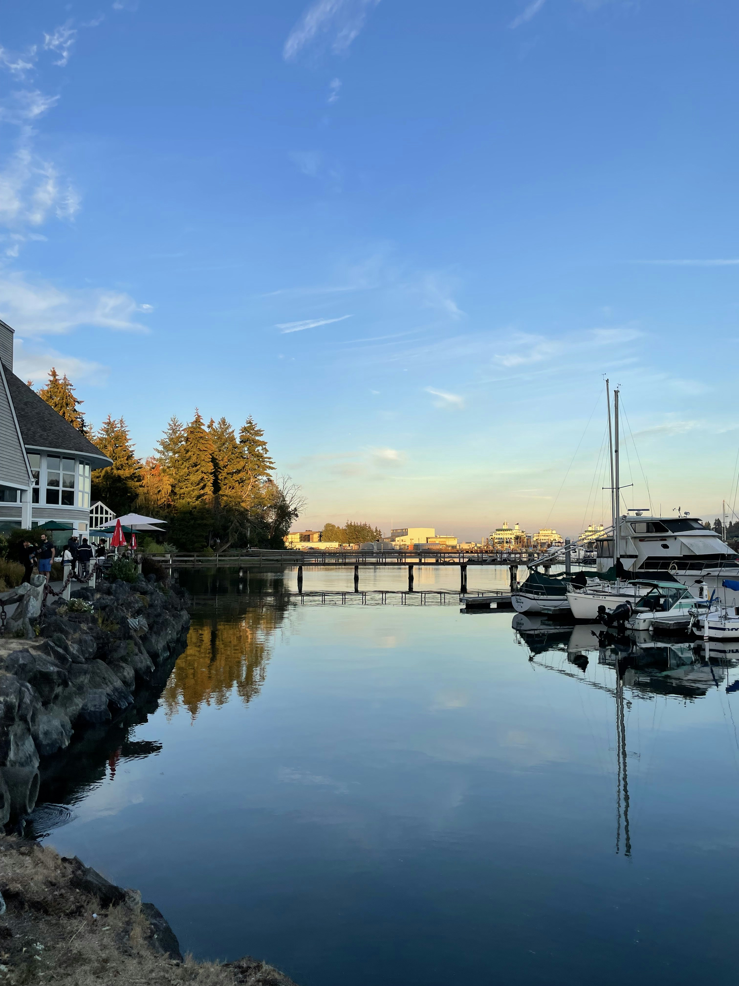 A dock with boats on it photo – Free Bainbridge island ferry terminal ...