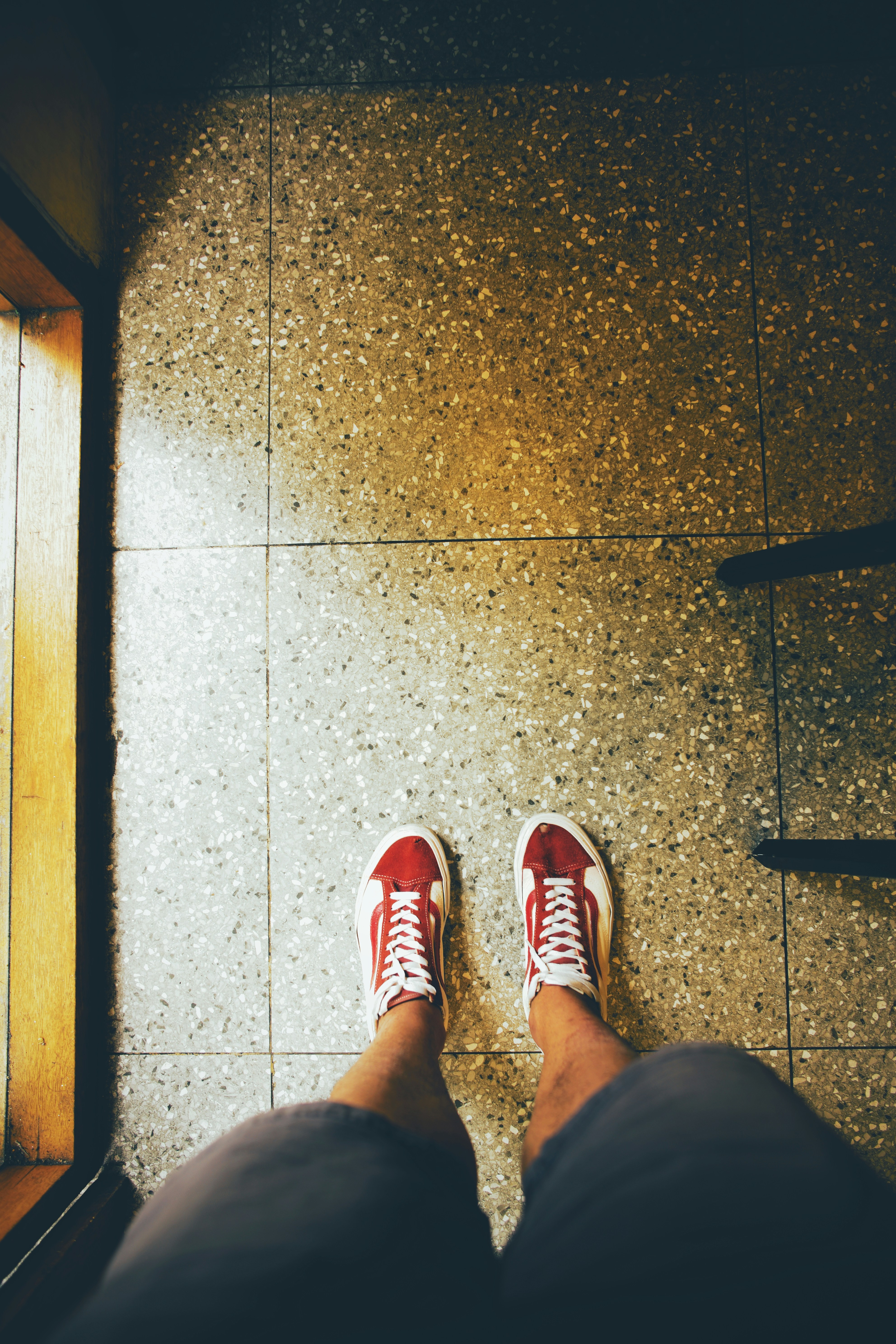a person's legs and feet