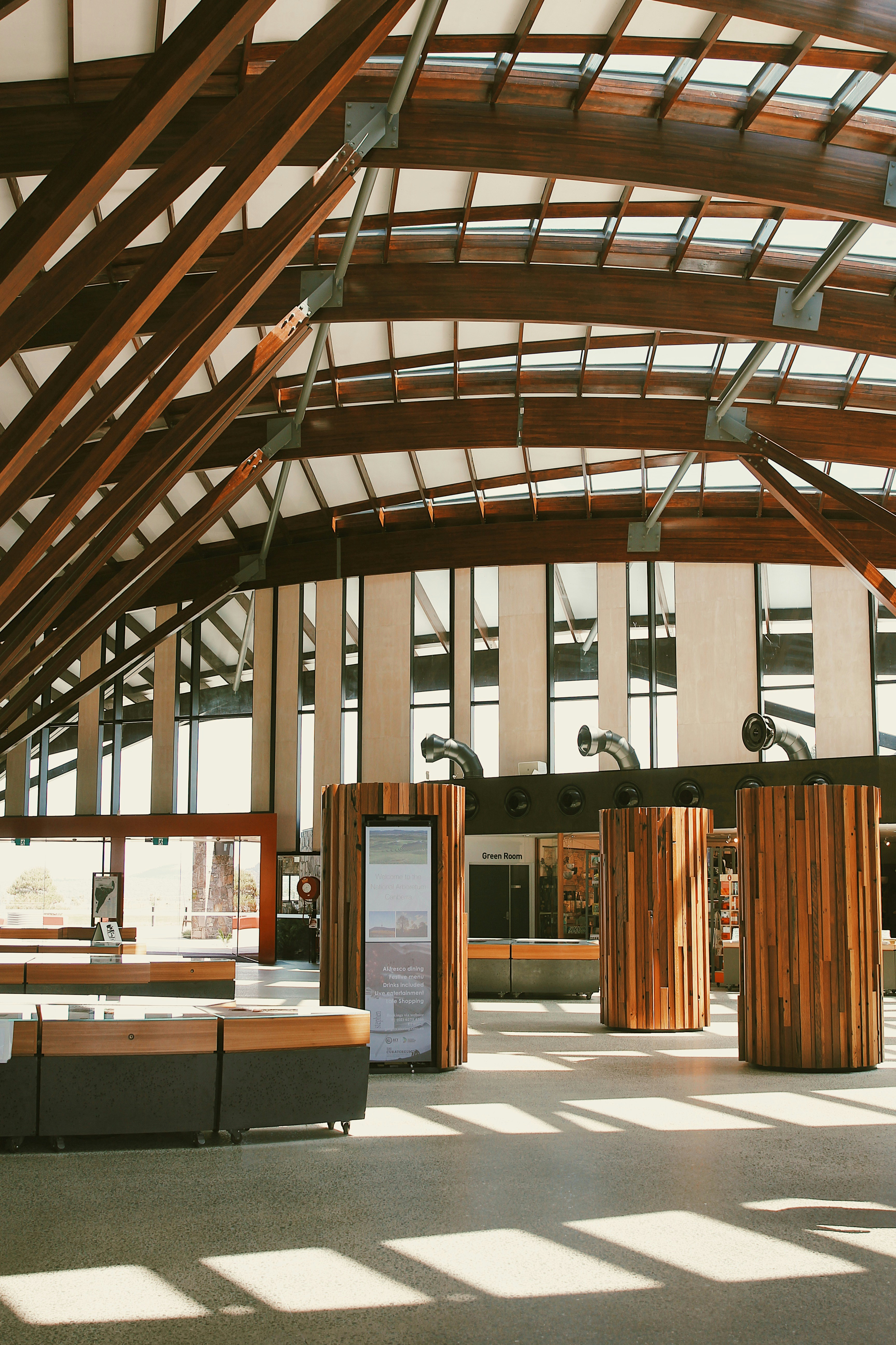 A large wooden structure with a staircase photo – Free National ...