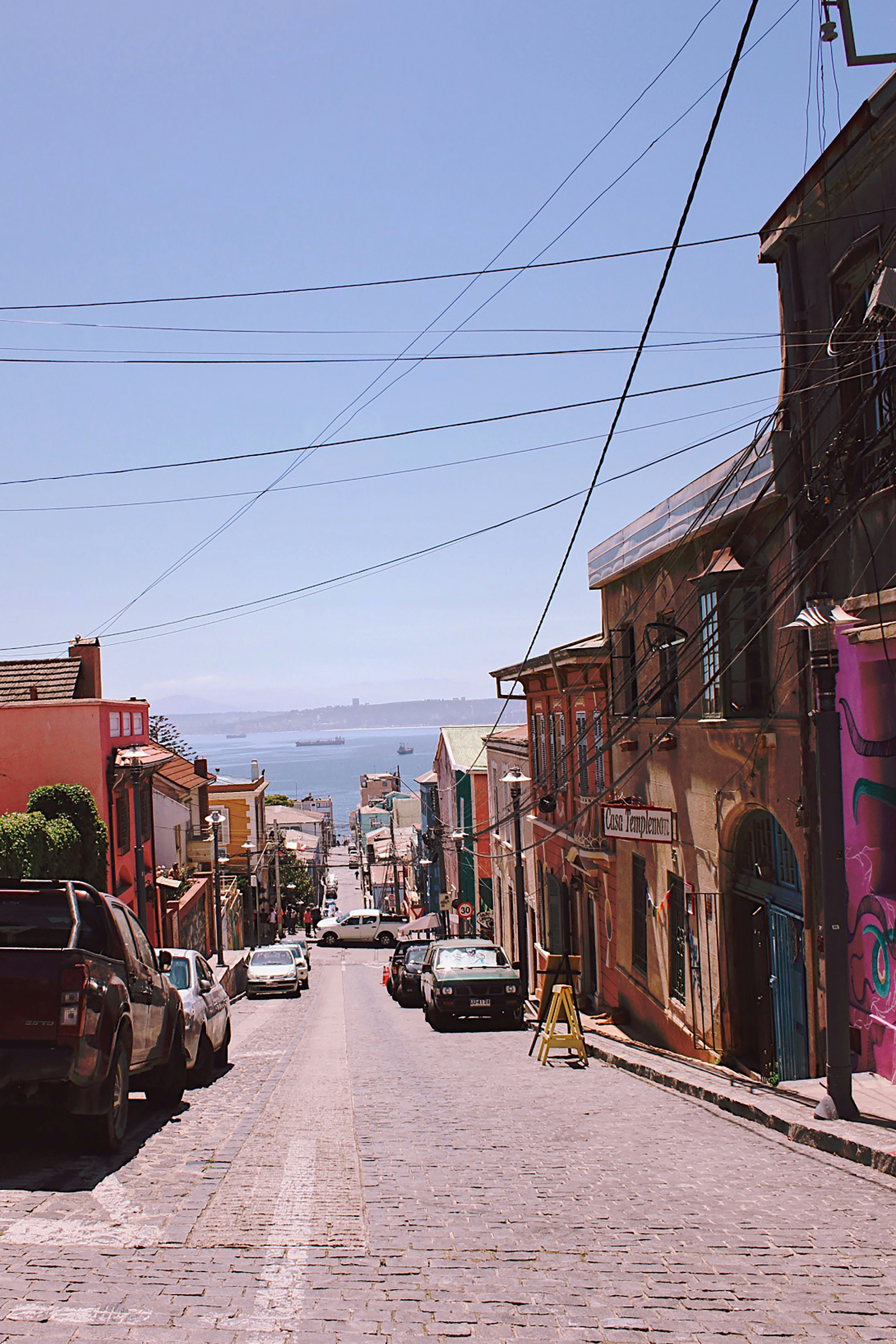 Vibrant Streets of Coastal Charm