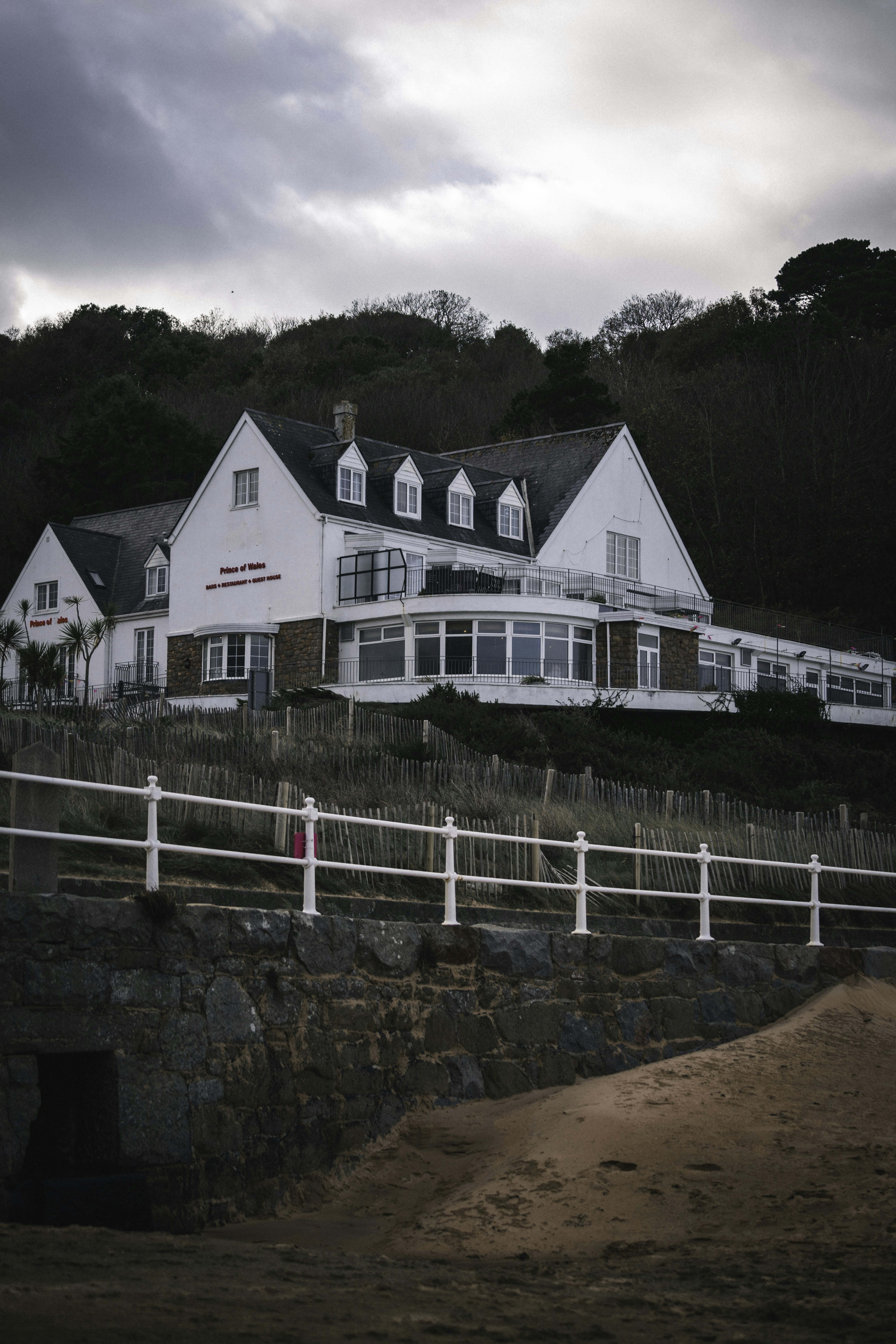 a house with a fence around it