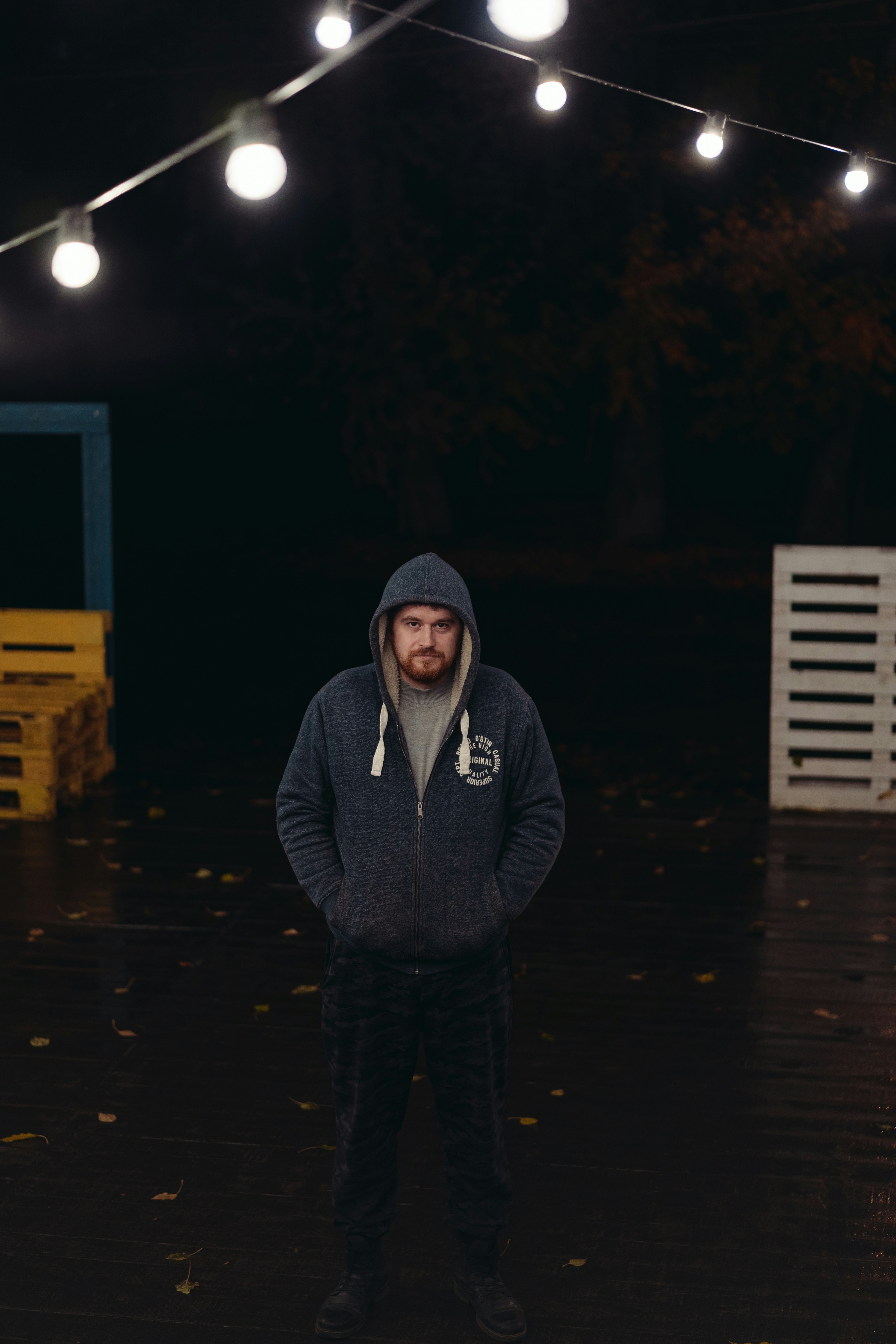 A person standing outside at night photo – Free Portrait Image on Unsplash