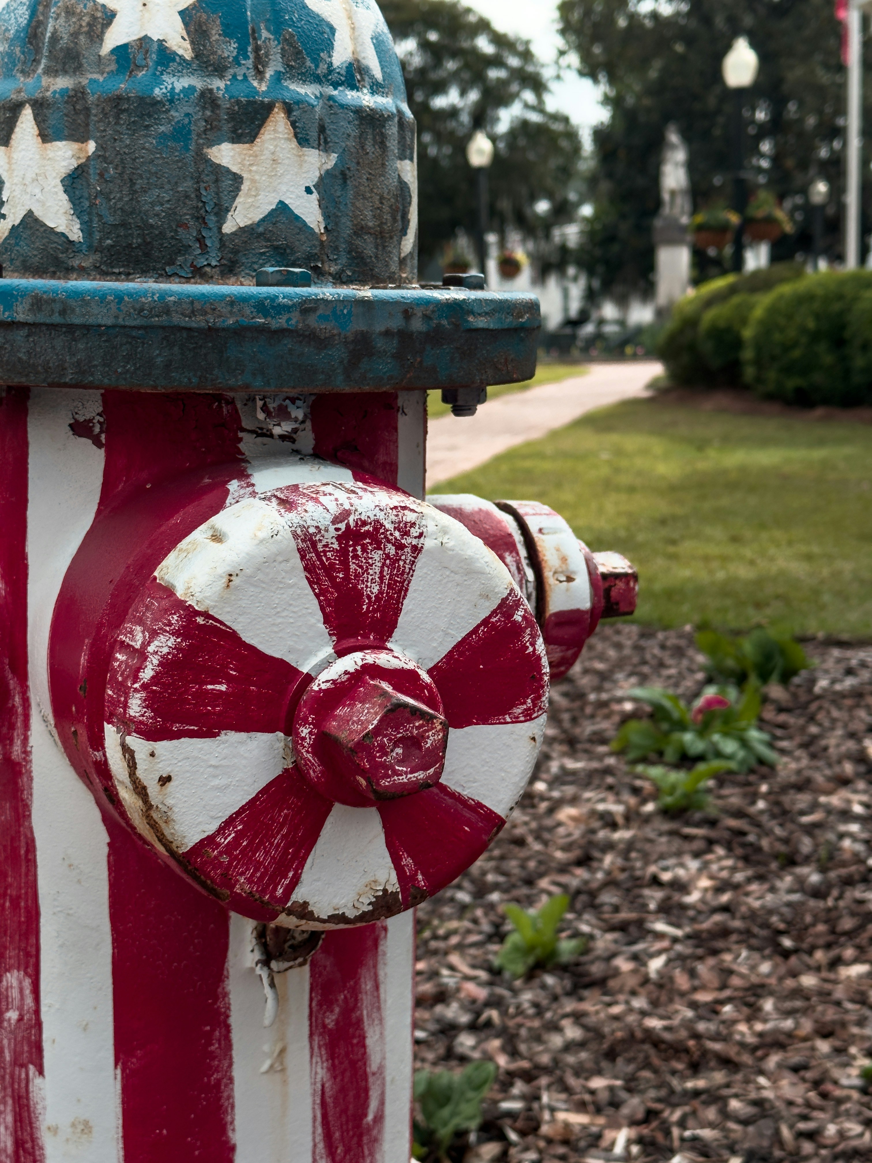 Heritage in Red, White, and Blue: A Fire Hydrant Tribute