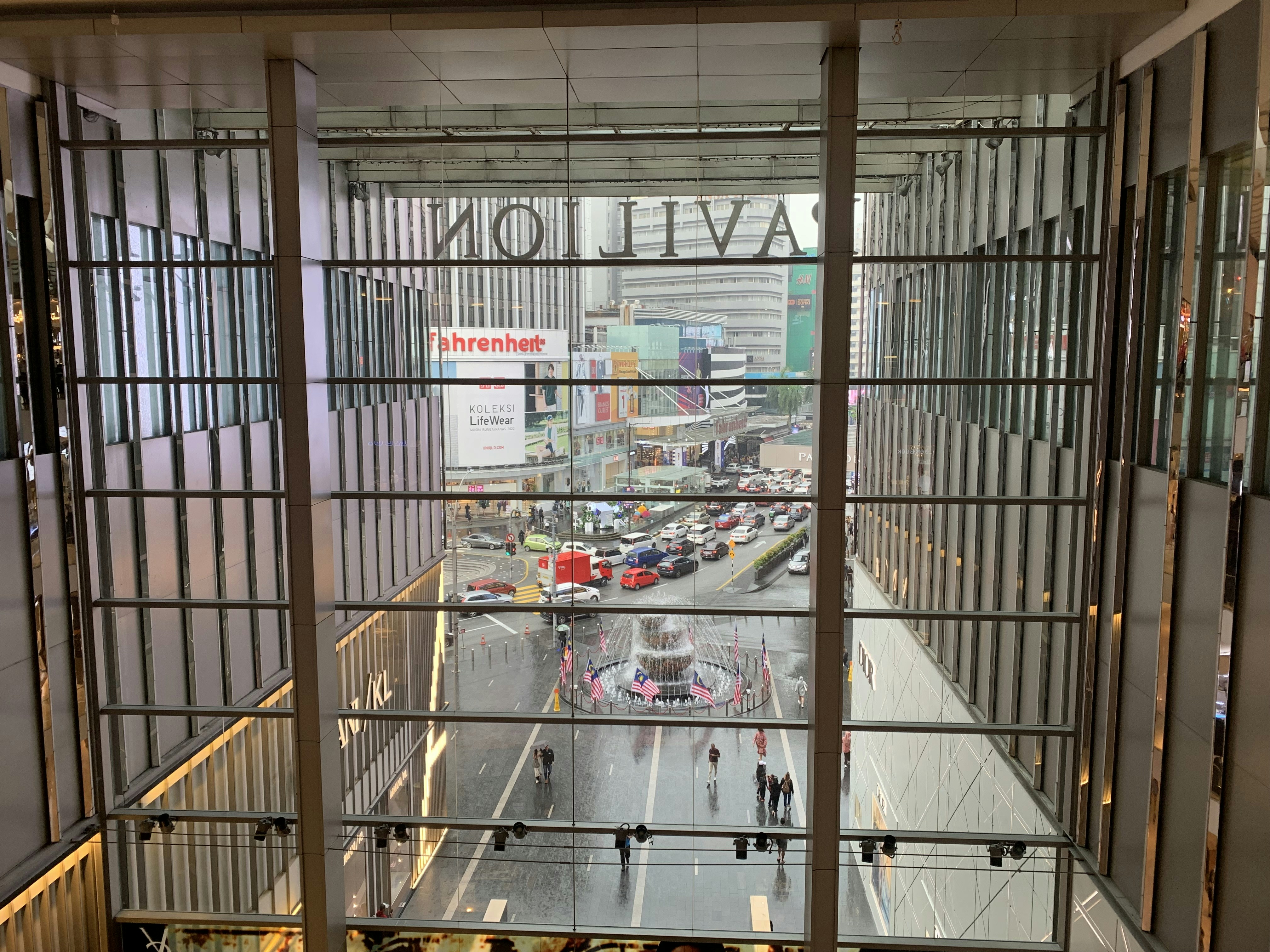 Urban Symphony: A Glimpse Through Glass