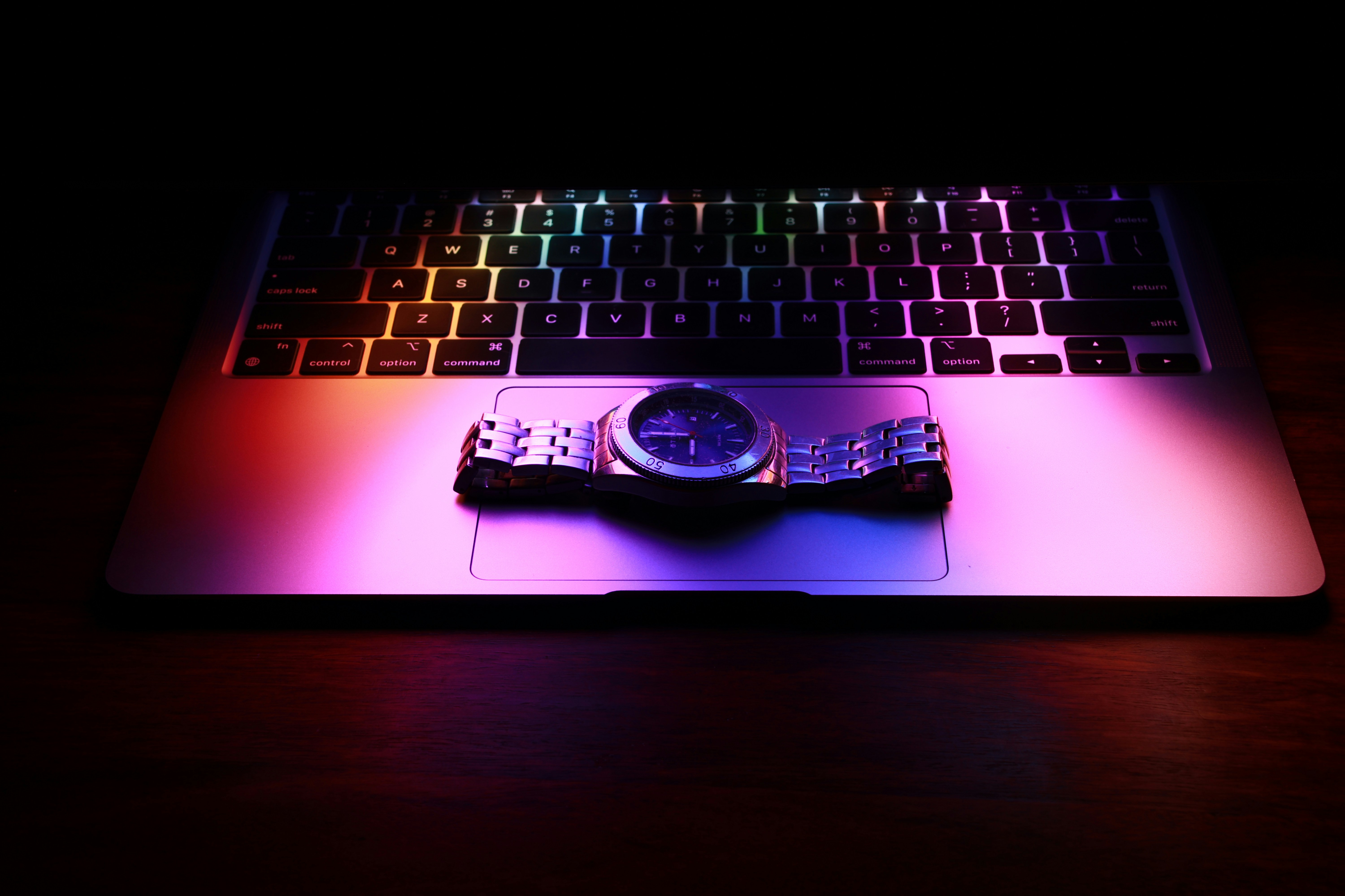 A keyboard with a small disc on it photo – Free Analog watch Image on ...