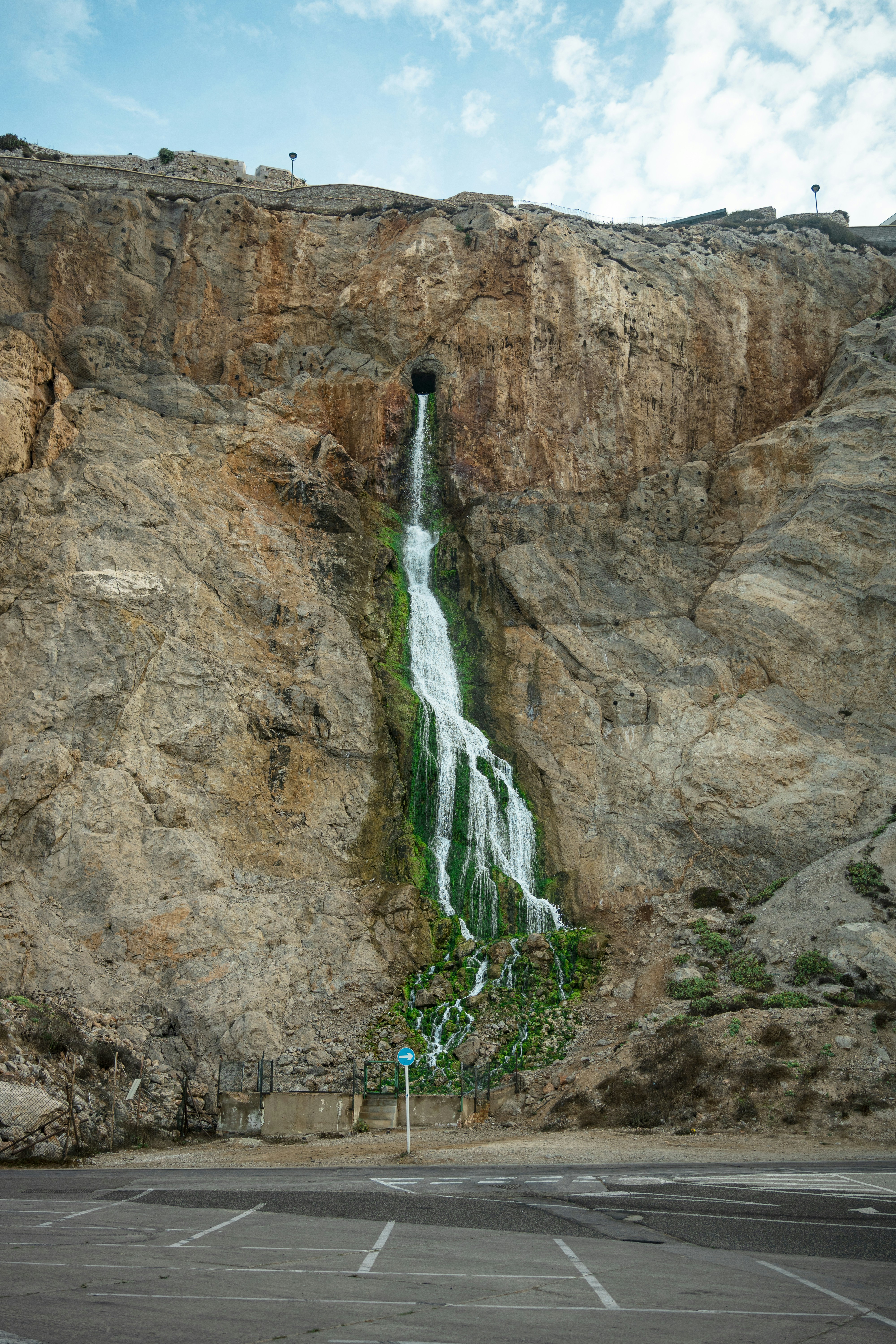 Green-veined Cascade Emerging from a Cliff Overture