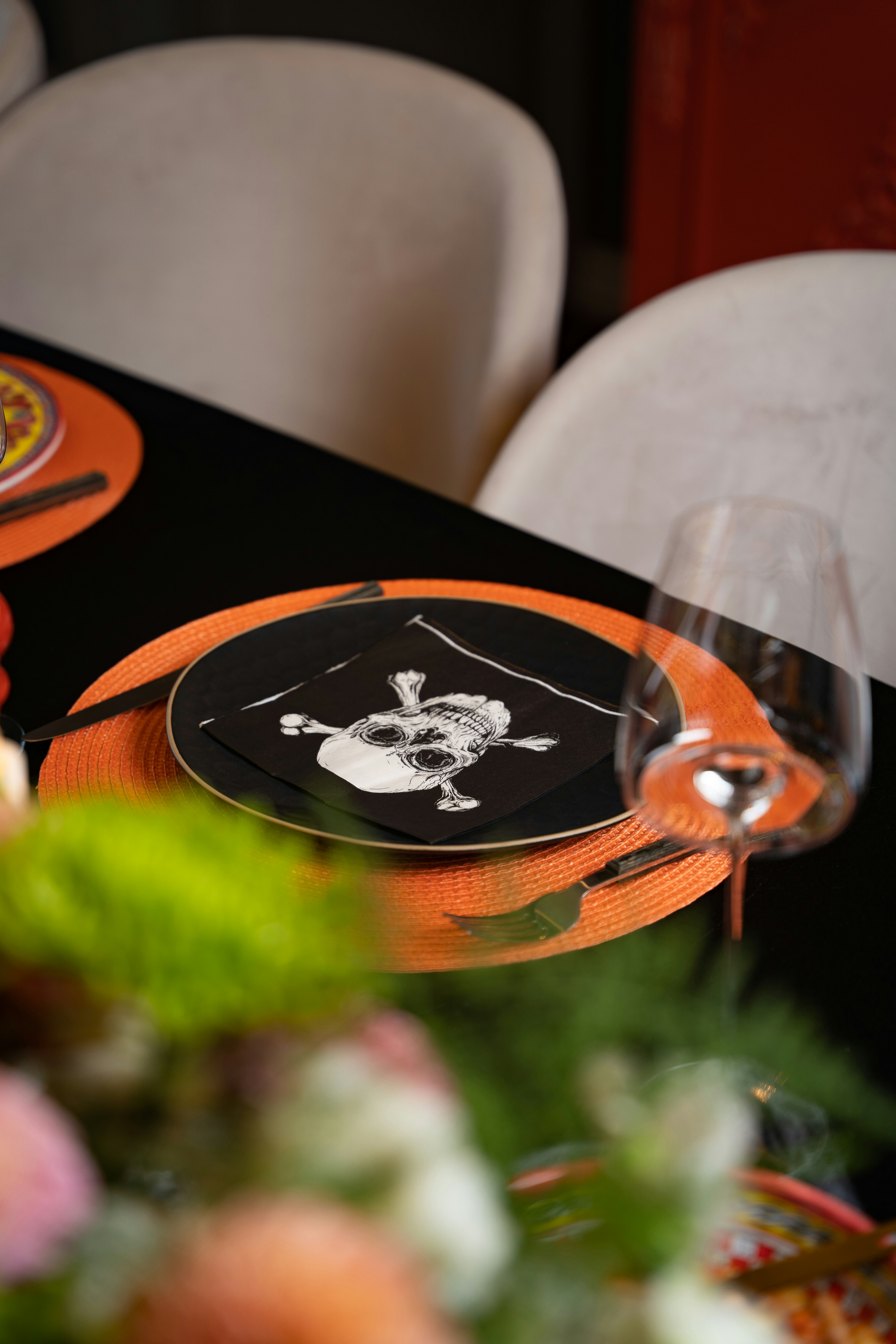 Skull Plate at a Ritual Table