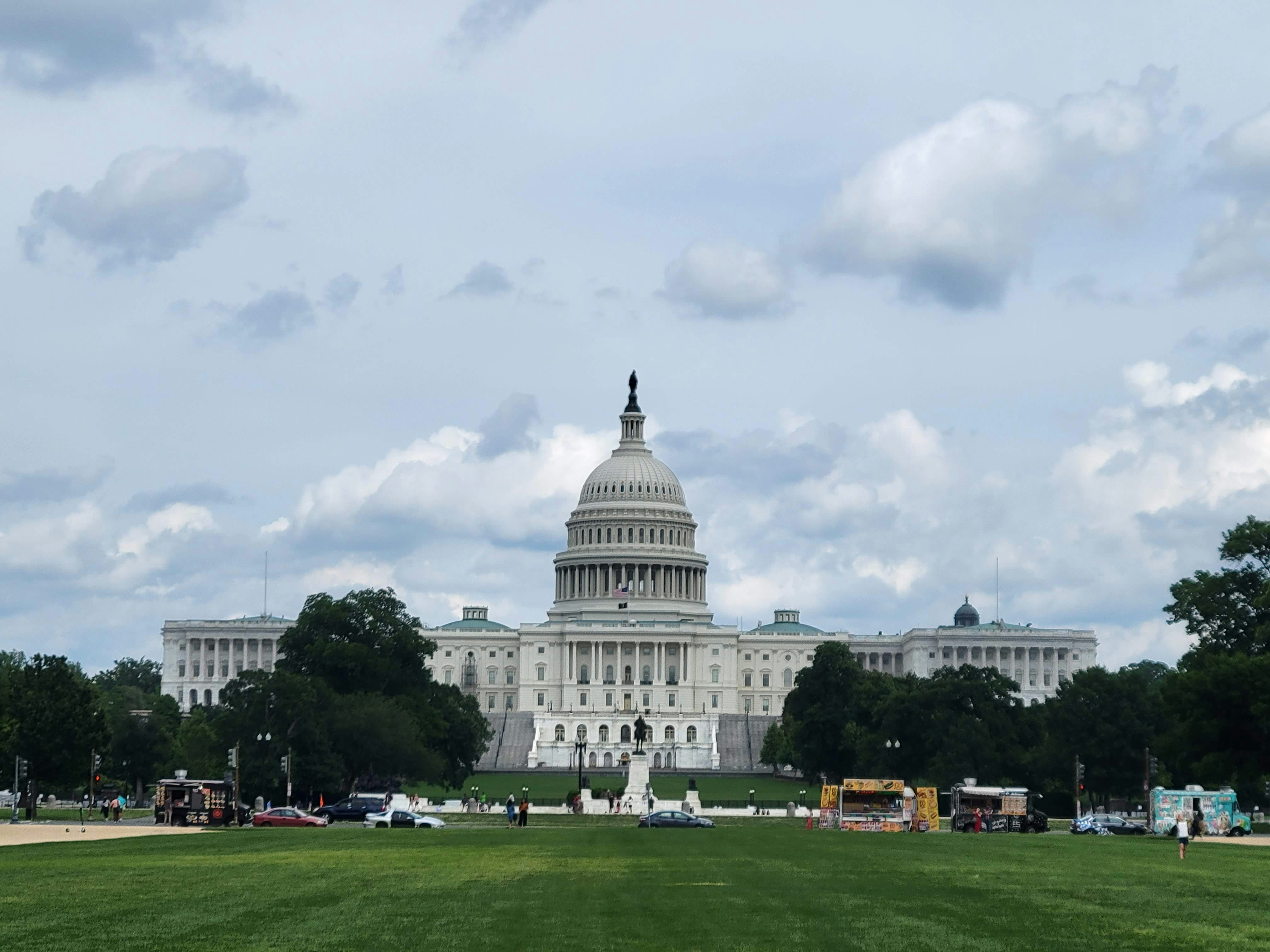 Capitol Dome in Focus: Centered Summit over the Mall