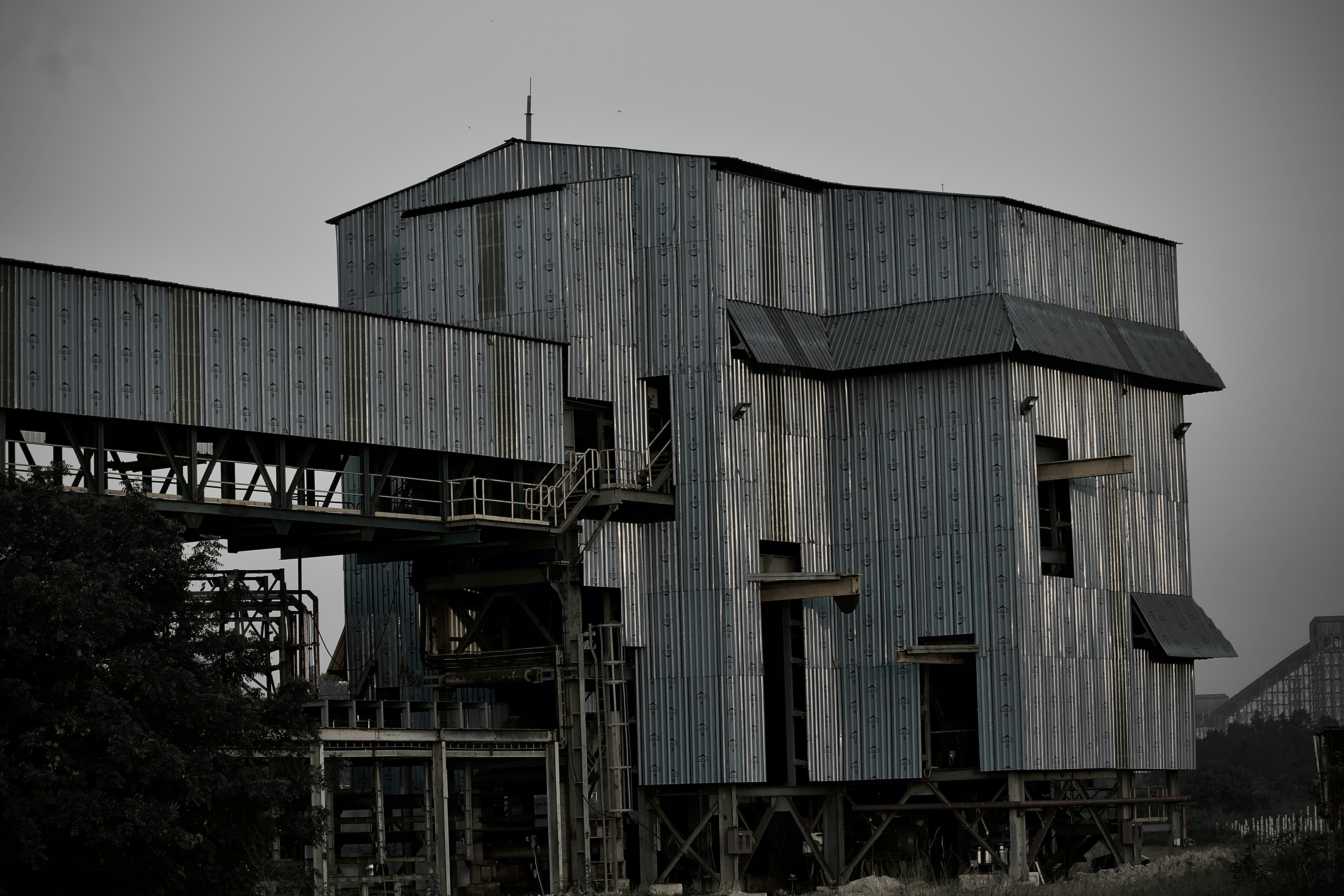 a building with a bridge
