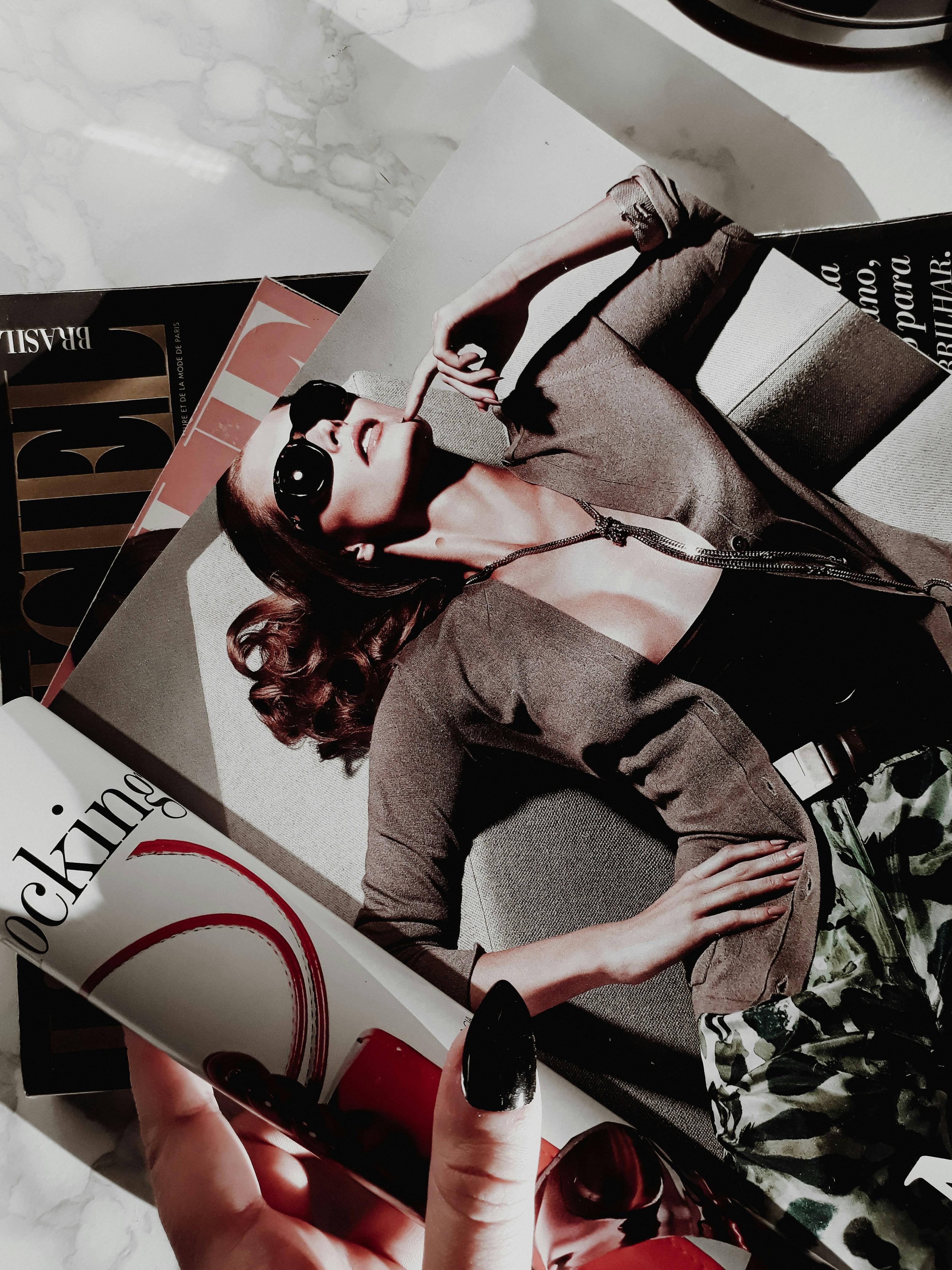 Overlaid Glamour: A Fashion Moment Stretched Across Magazines