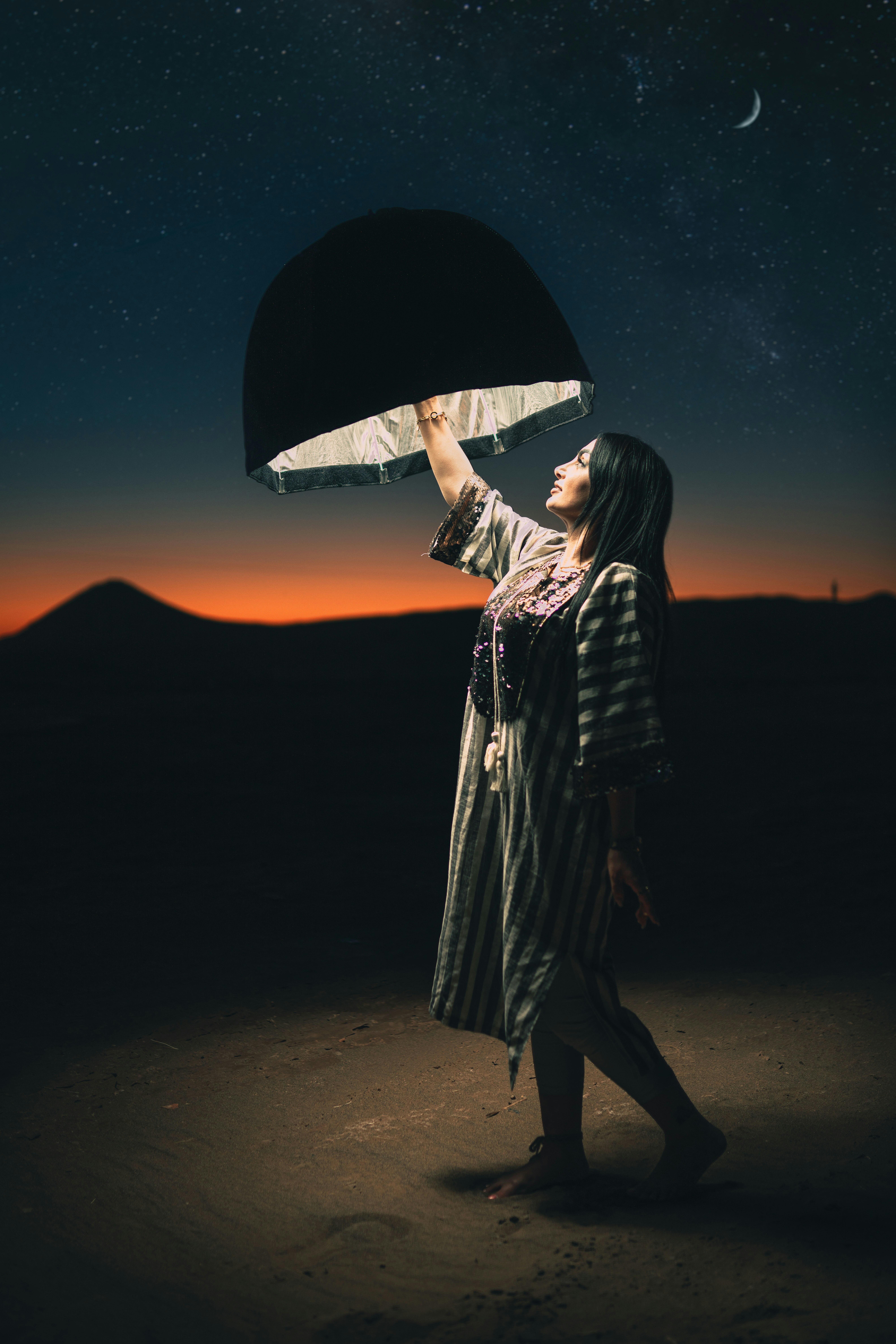 a man holding an umbrella