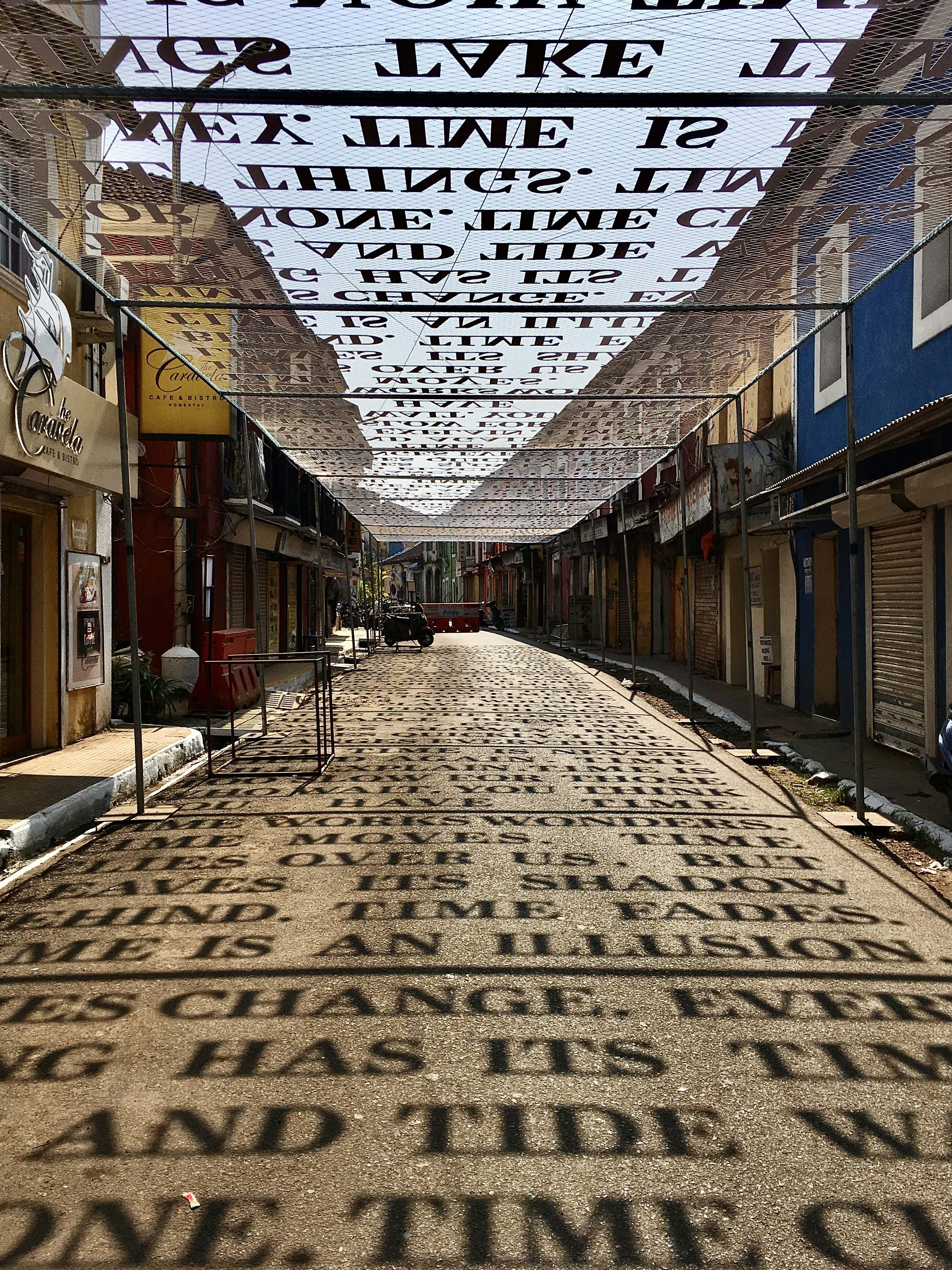 Echoes on the Street: A Corridor of Text and Reflection