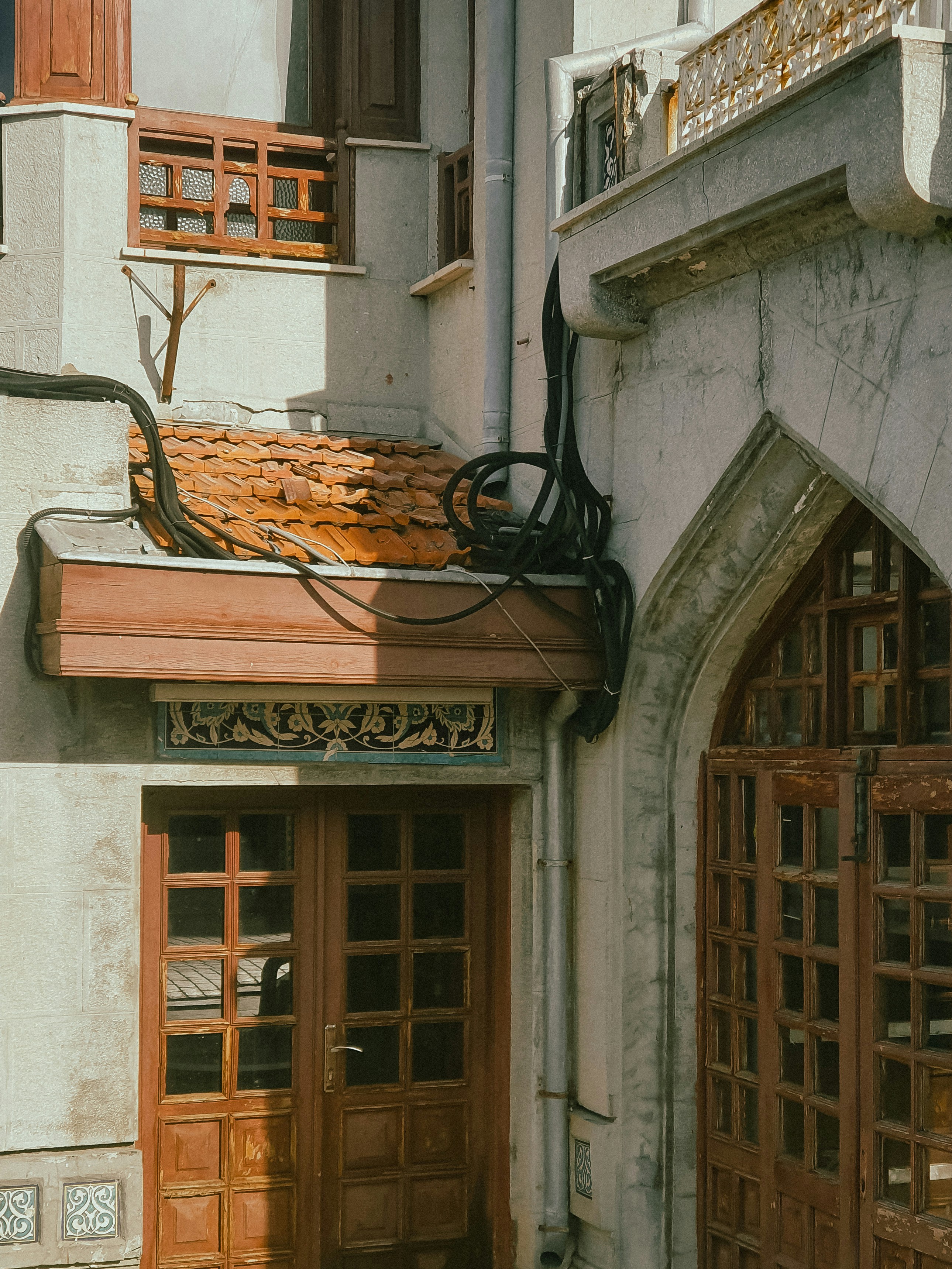 a building with a sign on it