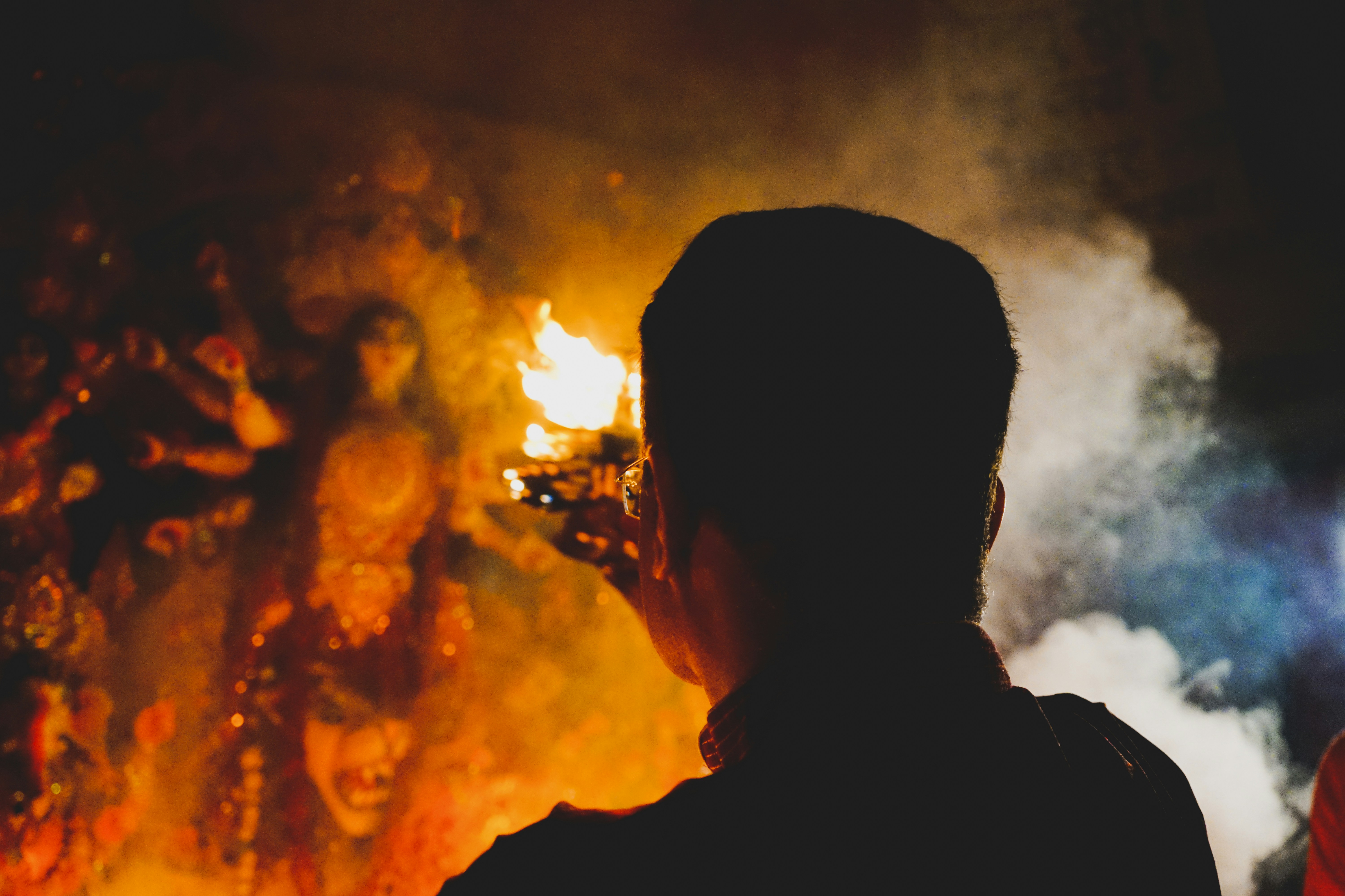 A person looking at a fire photo – Free Image on Unsplash
