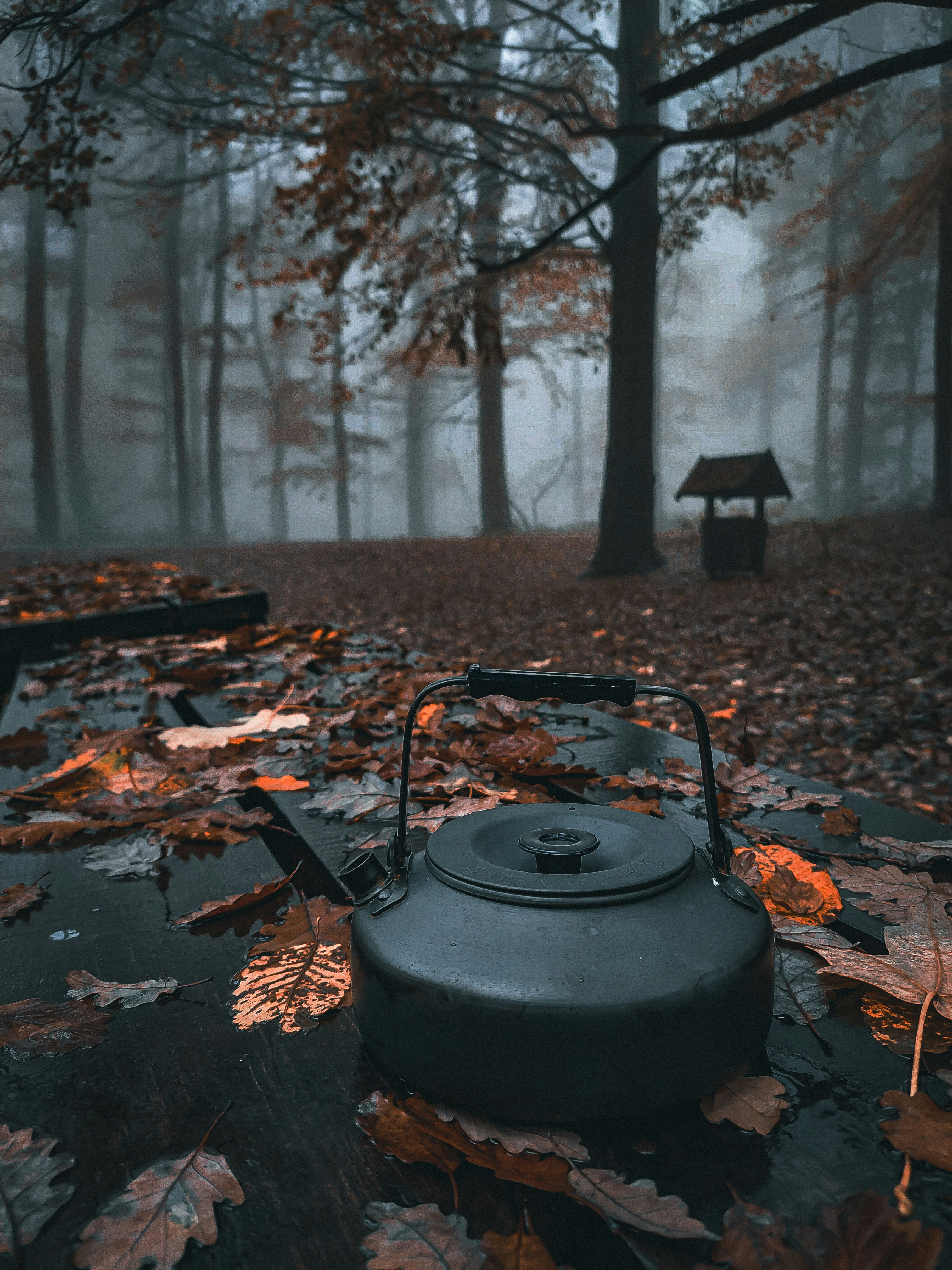 Making a coffee in the nature